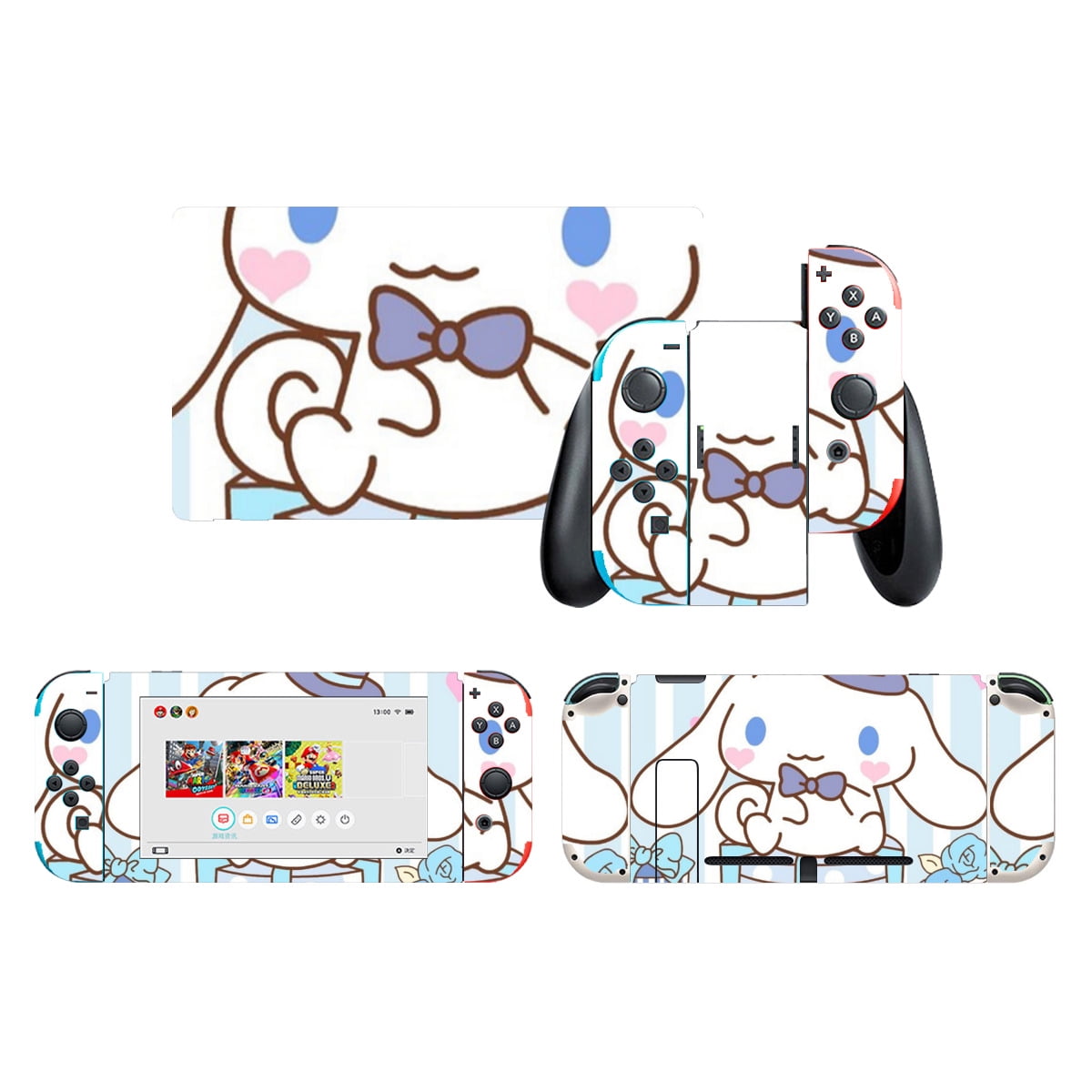 Cinnamoroll Game Switch Skin - Anime Cartoon Game Sticker, No Bubble ...