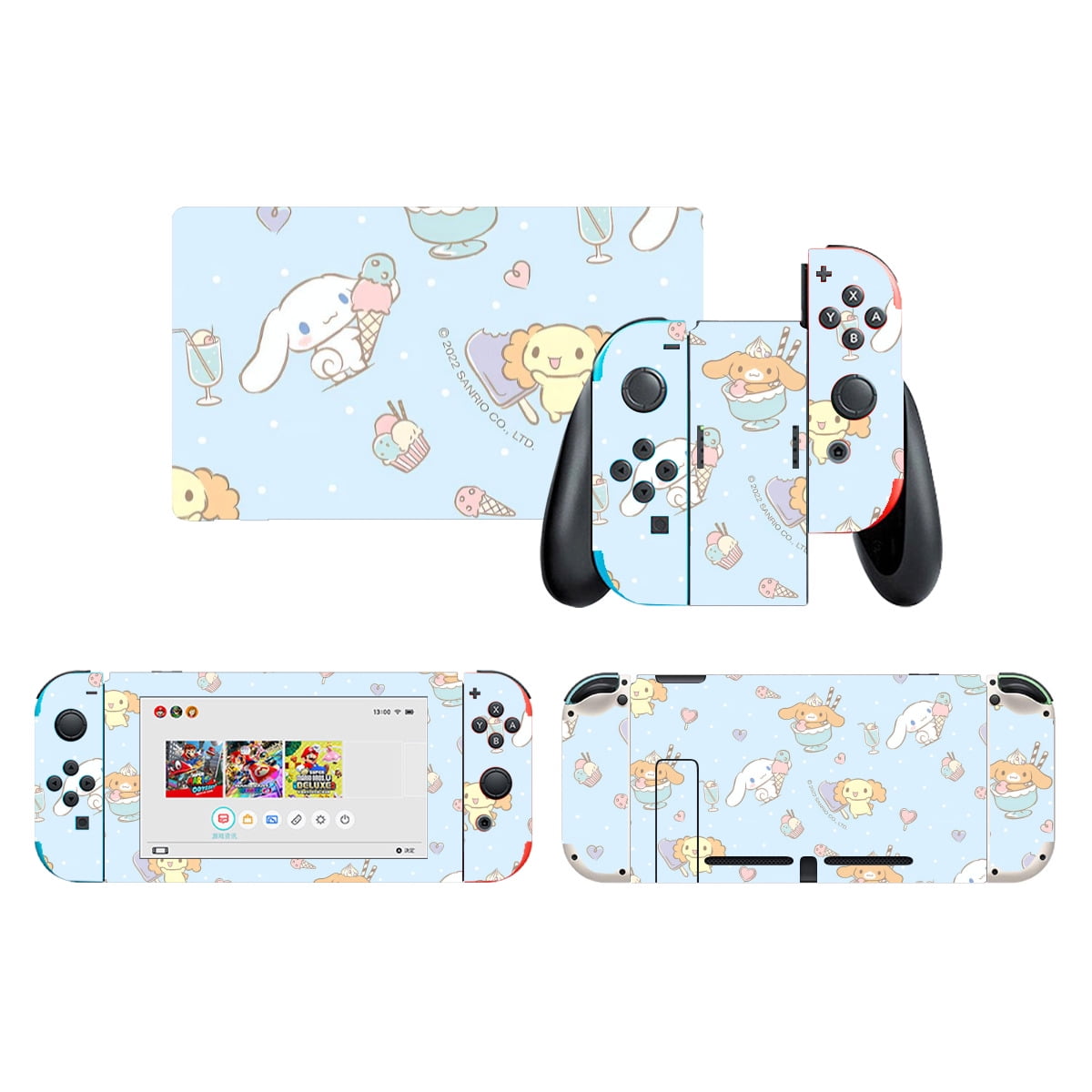 Cinnamoroll Game Switch Skin - Anime Cartoon Game Sticker, No Bubble ...