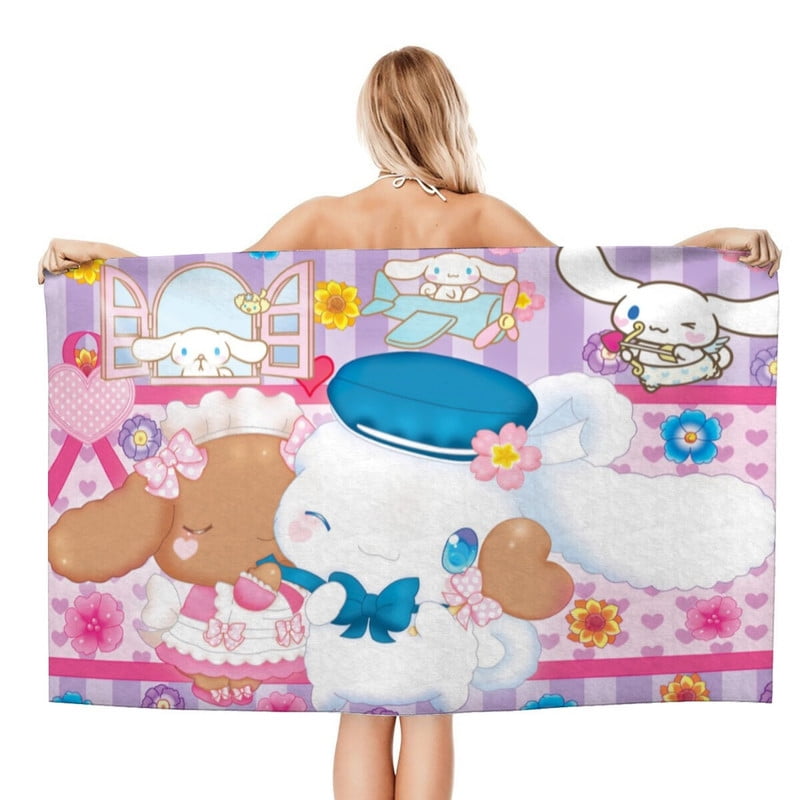 Cinnamoroll Gifts Beach Towel for Women Girl Birthday Inspired Fan Bath ...
