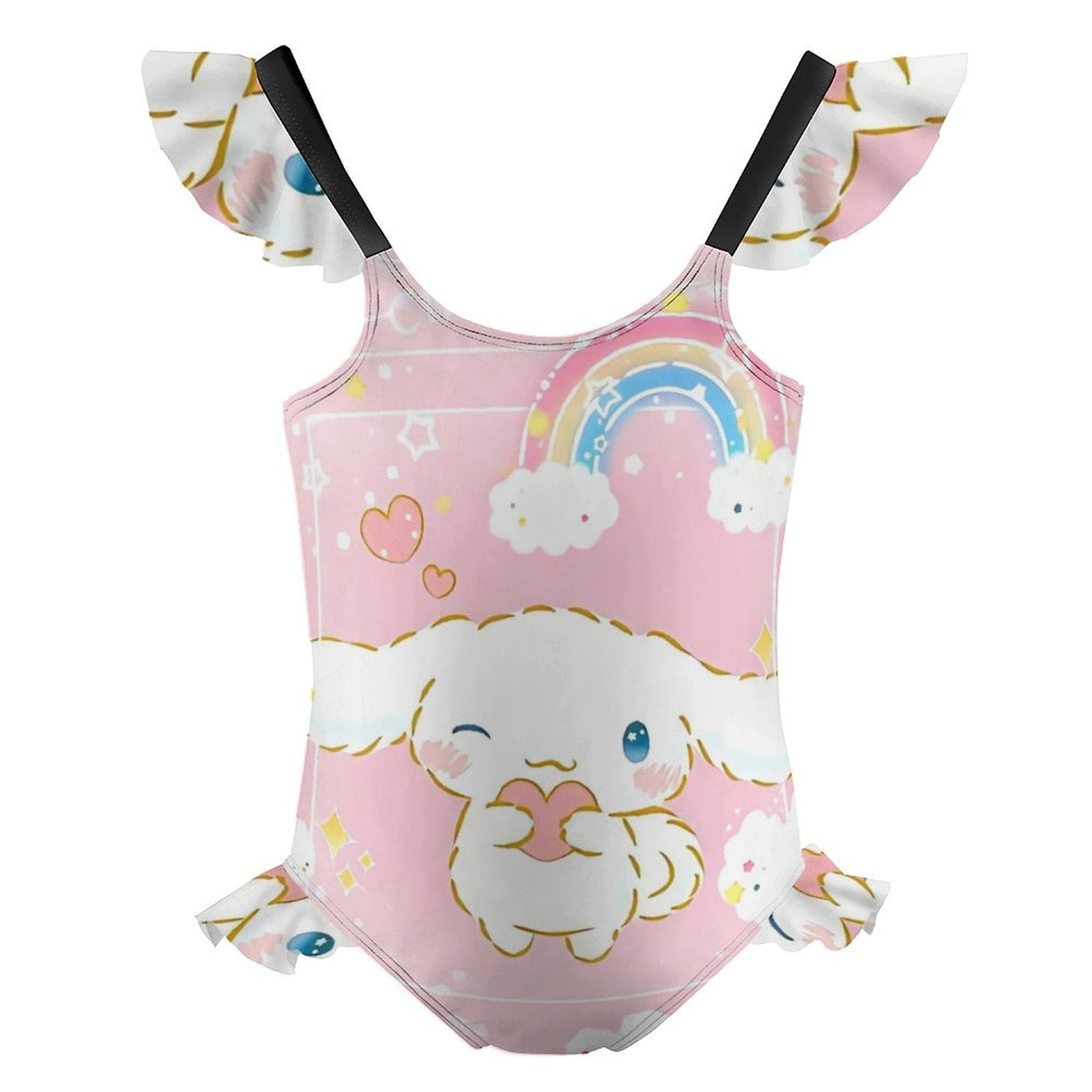 Cinnamoroll Girls One-piece Cute Swimsuit Quick Dry Ruffles 6-7Y（110cm ...