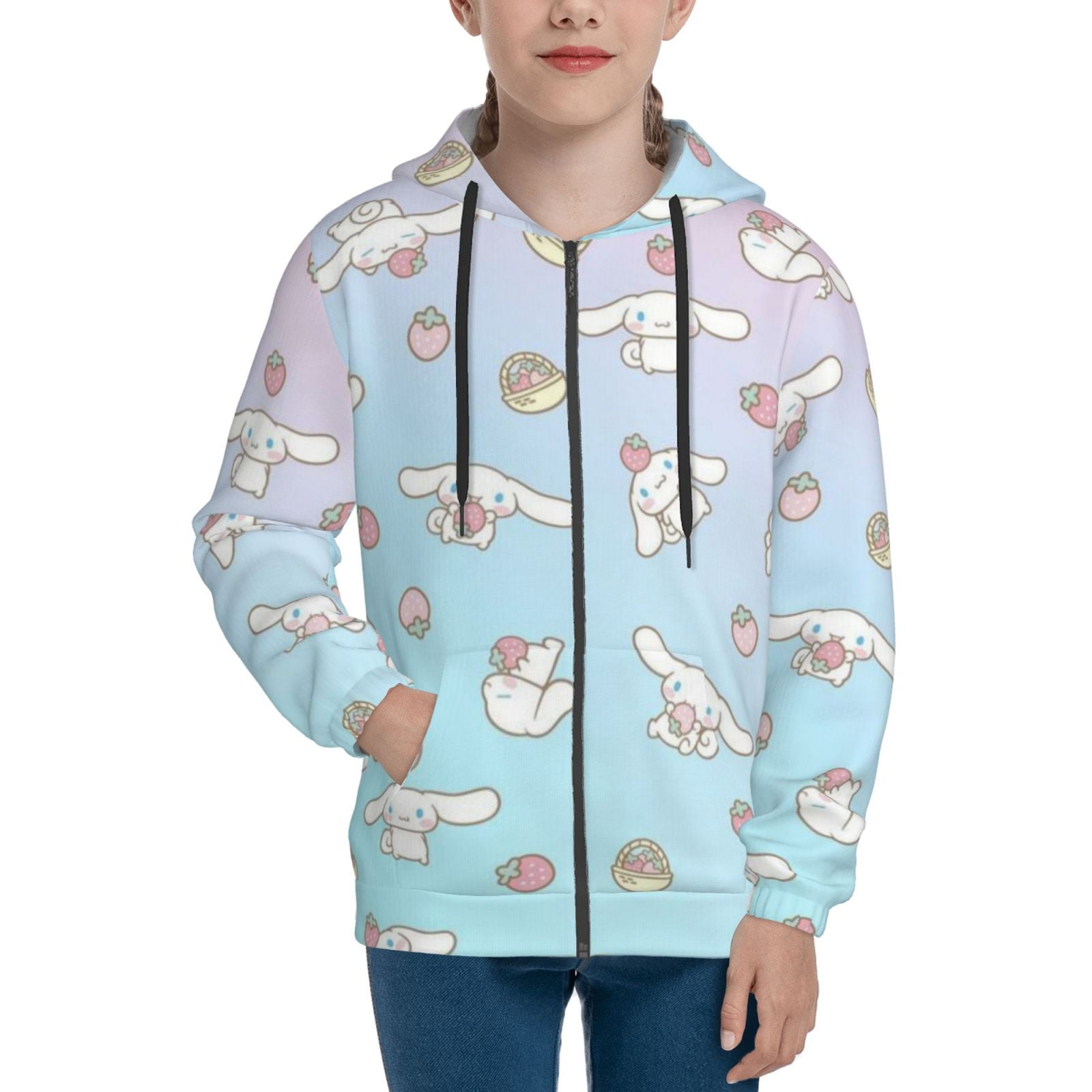 Cinnamoroll Hoodie 3D Print Pullover Hooded Long Sleeve Sweatshirts ...