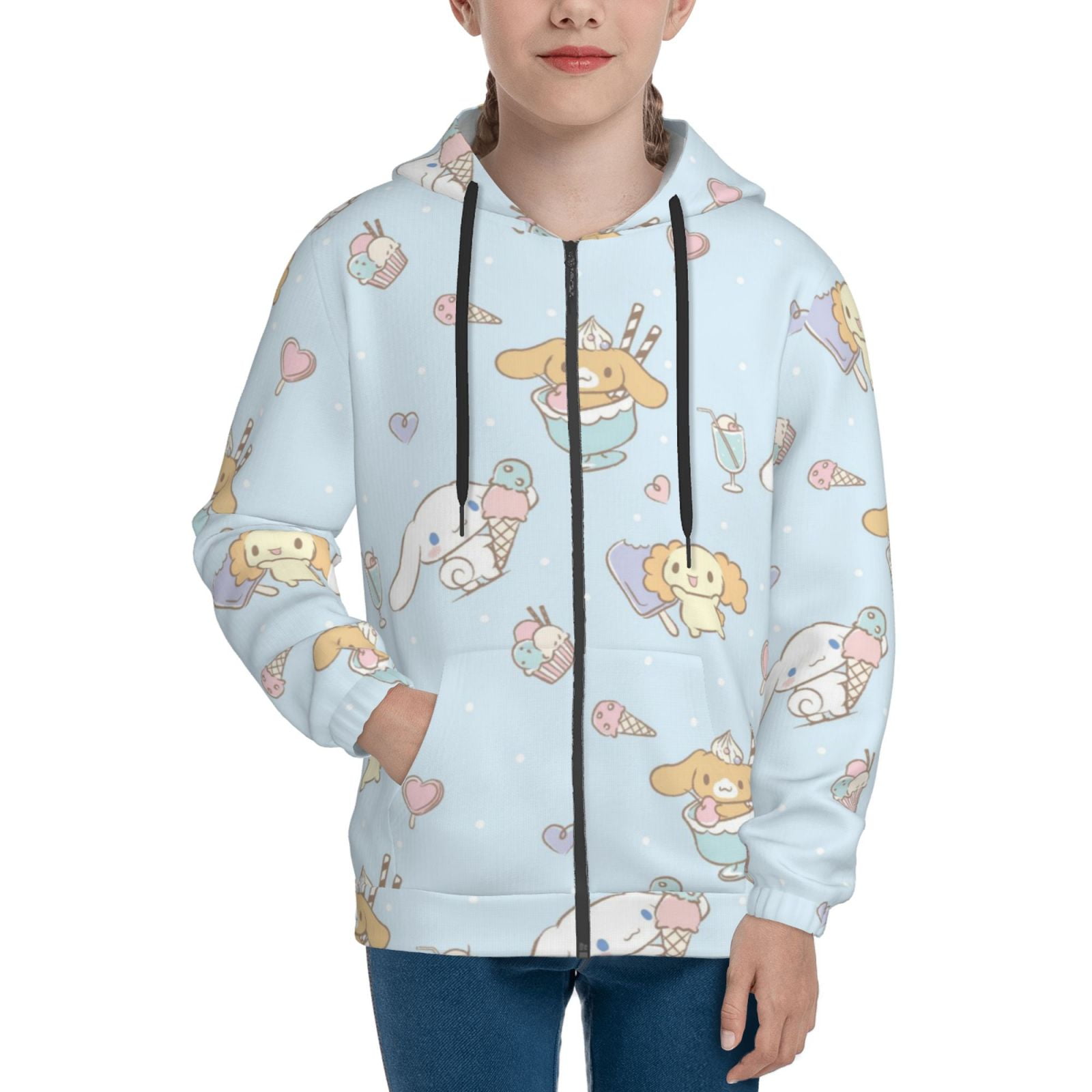 Cinnamoroll Hoodie 3D Print Pullover Hooded Long Sleeve Sweatshirts ...