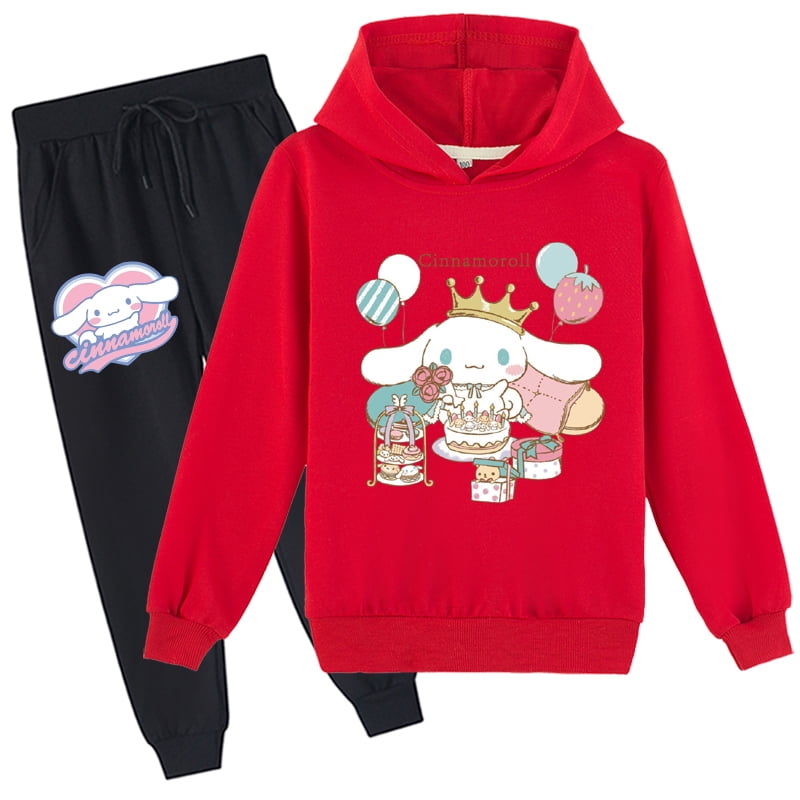 Cinnamoroll Hoodie Sweatshirt Set for Boys and Girls. - Walmart.com