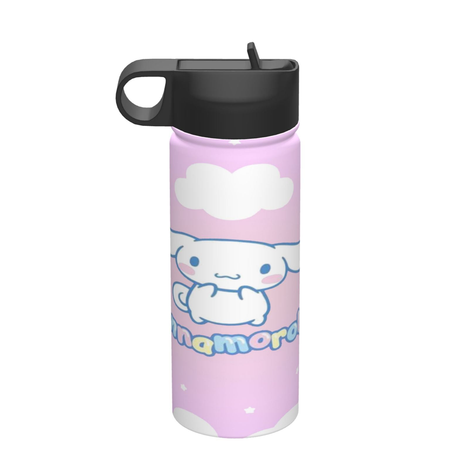 Cinnamoroll Insulated Stainless Steel Wide Mouth Water Bottle with Flex Straw Lid for kids ...
