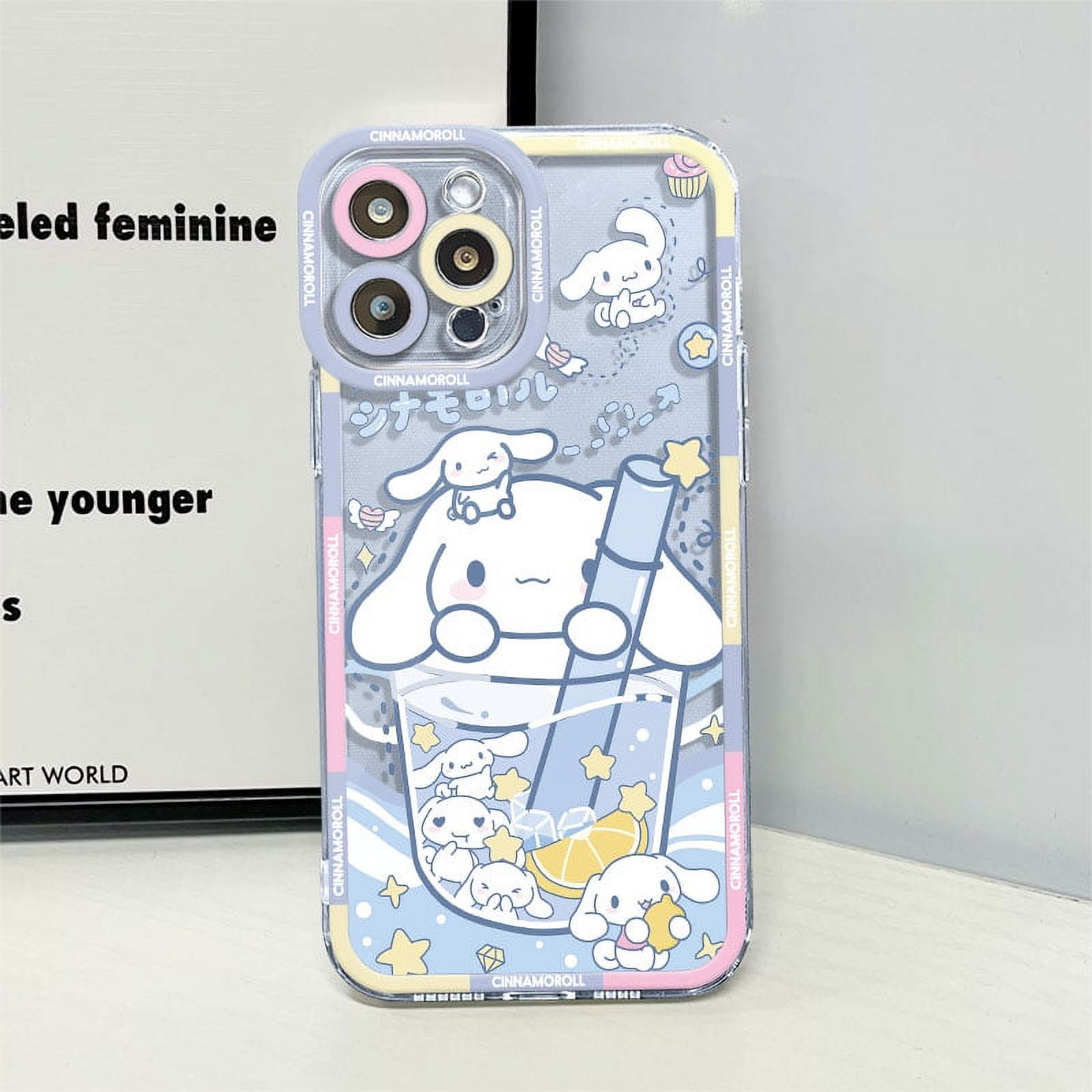 Cinnamoroll K-Kuromi Drinks Phone Case for iPhone 15 14 13 12 Mini 11 ...
