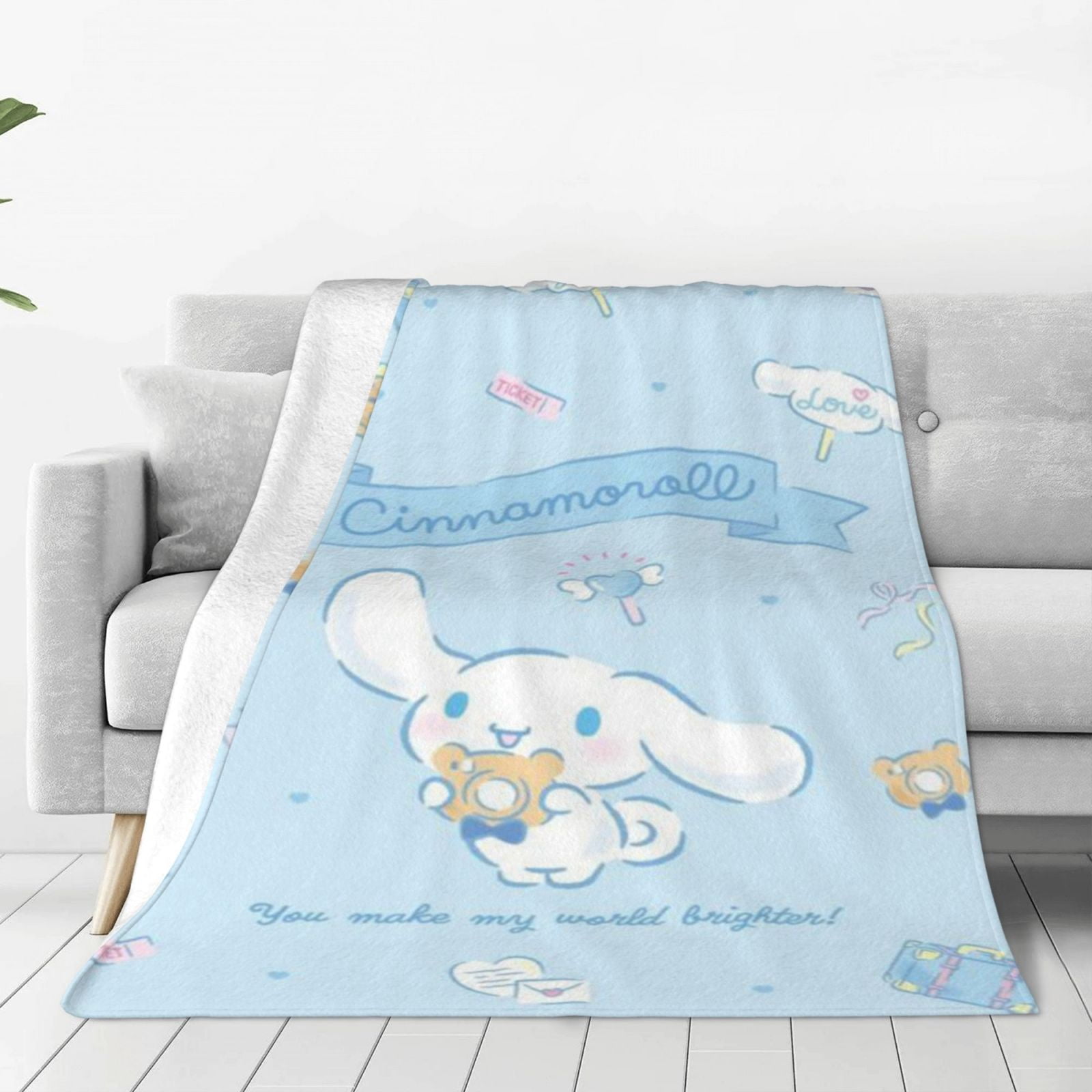 Cinnamoroll Kawaii Blanket Cartoon Character Puppy For Girls Woman ...
