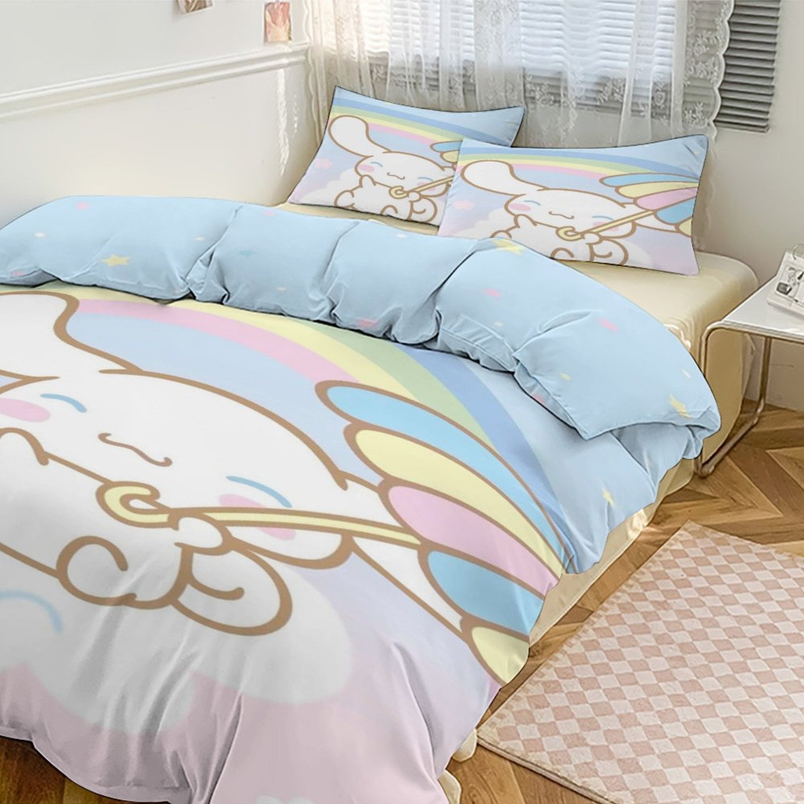 Cinnamoroll Kids Bedding Set 3 Piece Set Cartoon Double-sided Printing ...