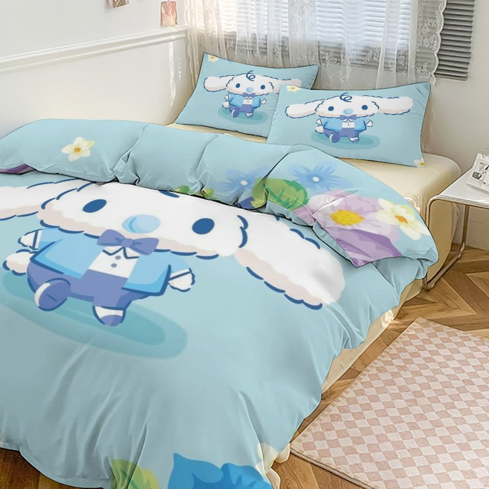 Cinnamoroll Kids Twin Bed in a Bag, Comforter and Sheets,Cartoon ...