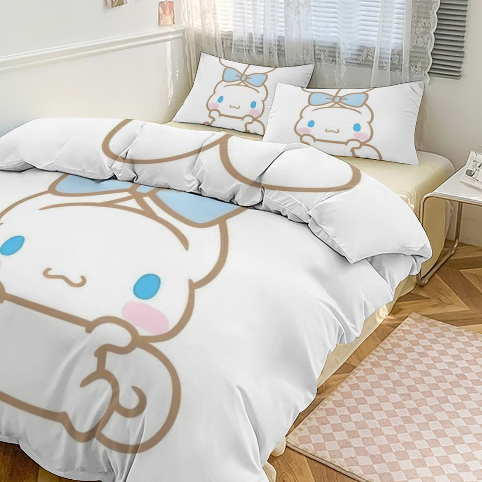 Cinnamoroll Kids Bedding Set 3 Piece Set Cartoon Double-sided Printing ...