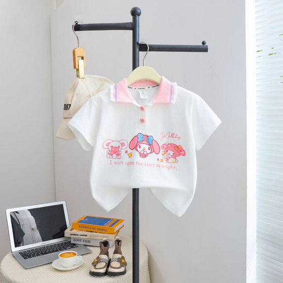 Cinnamoroll Kuromi Anime Kawaii Sanrio Cotton Short-Sleeved T-Shirt ...