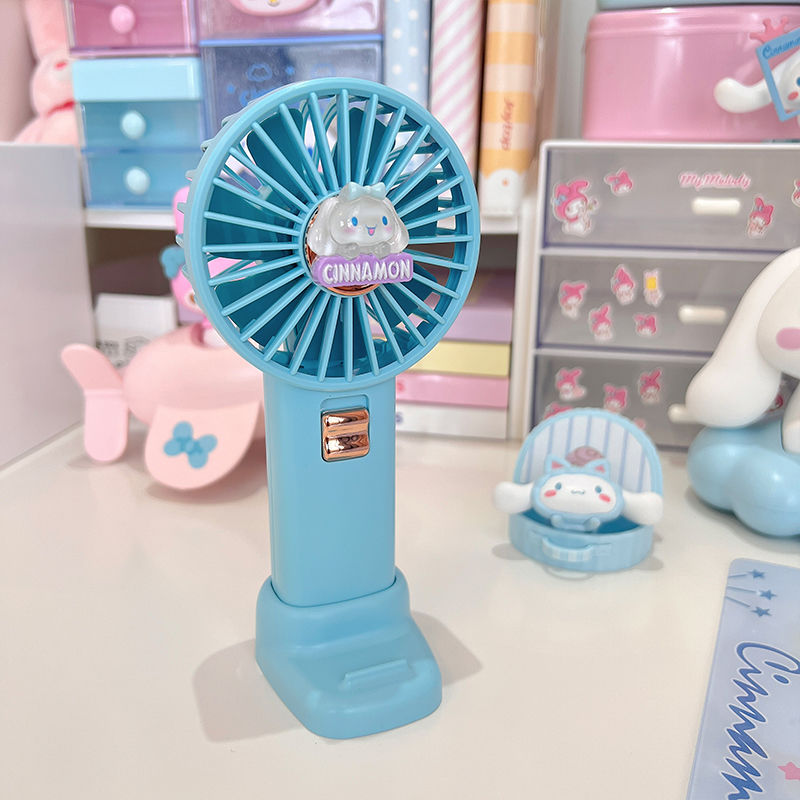Cinnamoroll Kuromi Anime Kawaii Sanrio Usb Charging Handheld Fan Cute ...