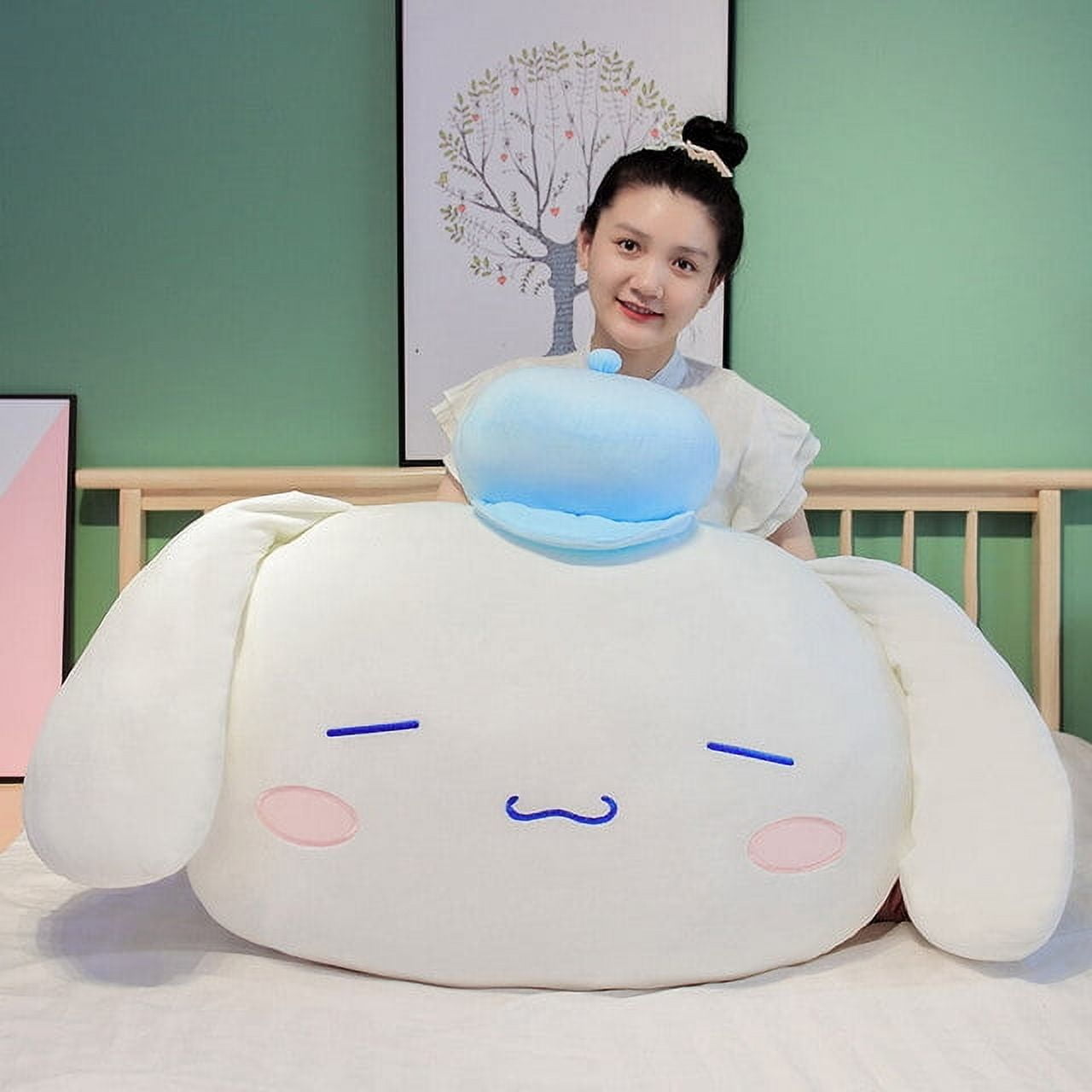 Cinnamoroll Large Size Sanrio Kawaii Plush Stuffed Toy Cartoon Big White Dog Cushion Sleep ...