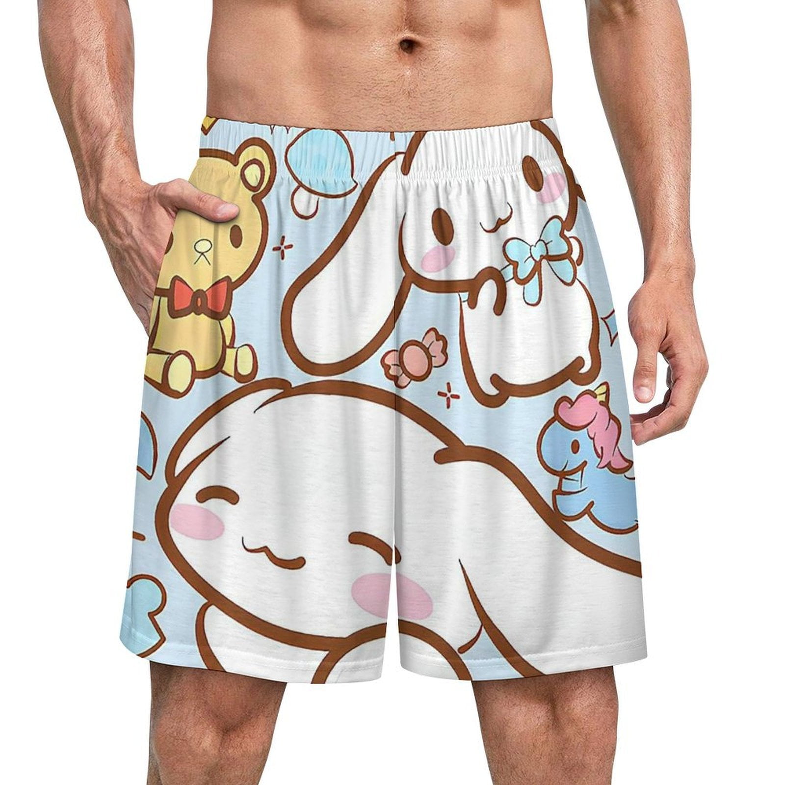 Cinnamoroll Men's Sleepwear Shorts Pajama Bottom Lounge Sleep Pajama ...