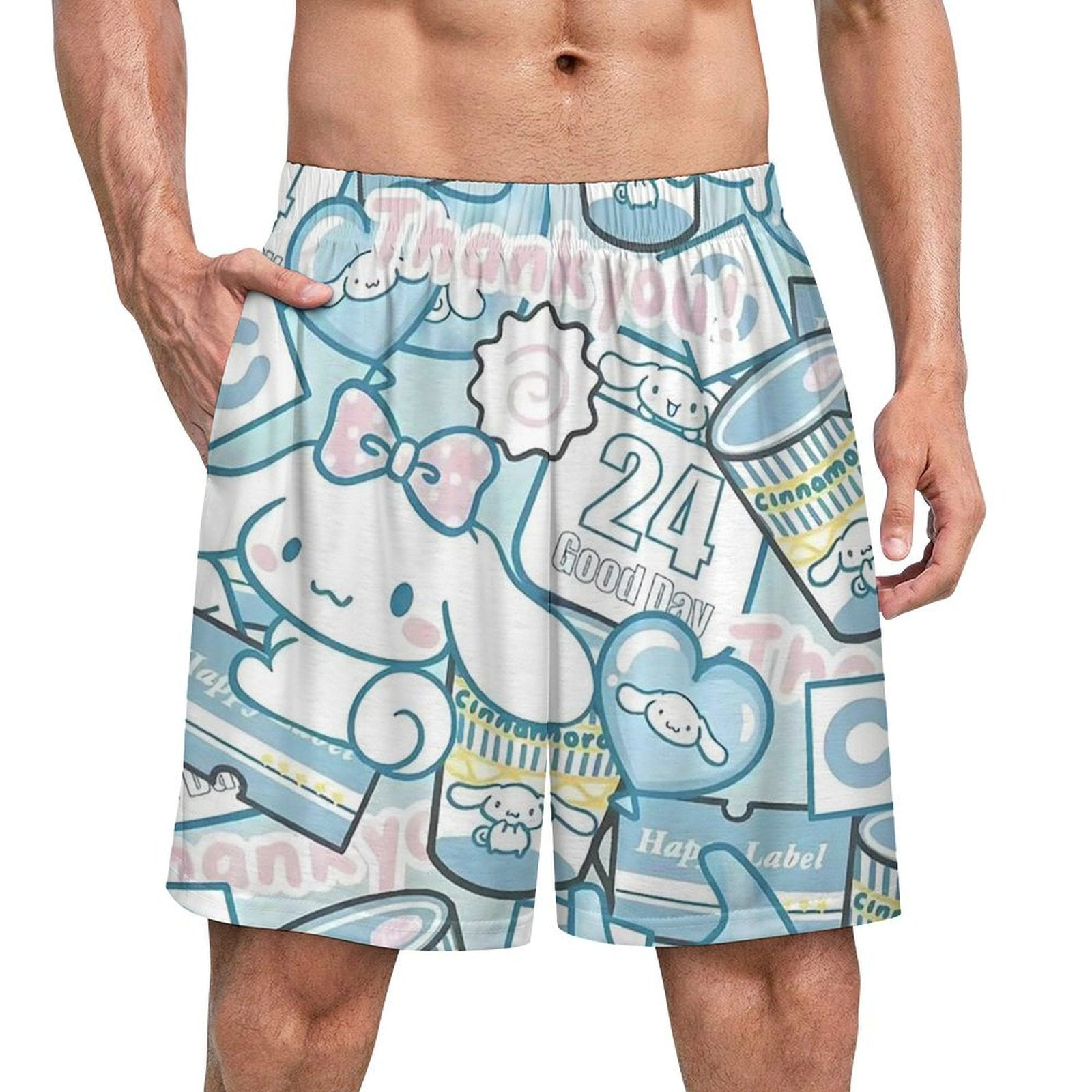 Cinnamoroll Men's Sleepwear Shorts Pajama Bottom Lounge Sleep Pajama ...