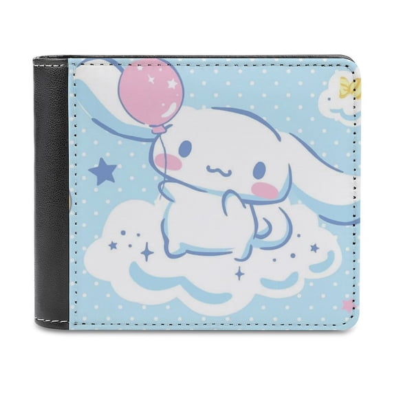Cinnamoroll Mens Wallet Genuine Leather Bifold Extra Capacity Bifold ...
