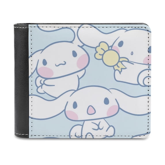 Cinnamoroll Mens Wallet Genuine Leather Bifold Extra Capacity Bifold ...