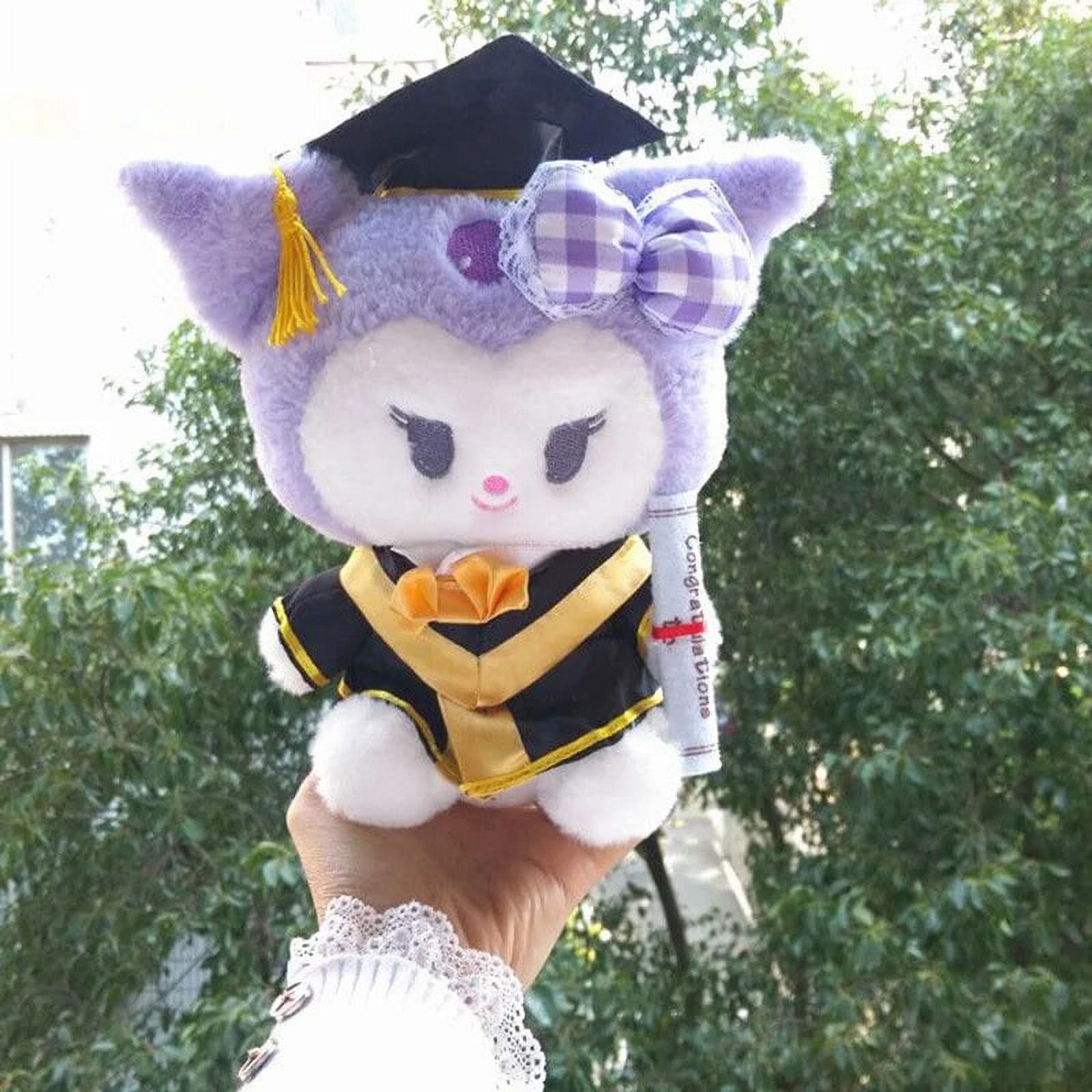 Cinnamoroll My Melody Graduation Plush Toy Cute Kuromi Hello Kitty ...