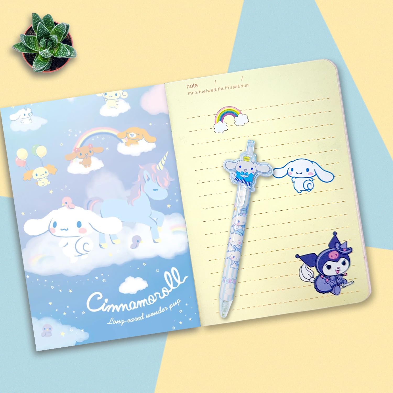 Cinnamoroll Notebook with Pen, hellokitty Diary for Girls, Kawaii ...