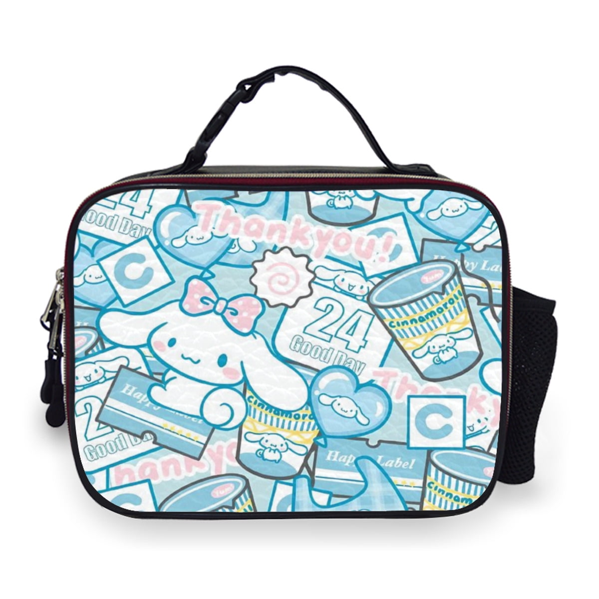 Cinnamoroll PU Leather Lunch Bag Unisex Lunch Box, Reusable Lunch Tote ...