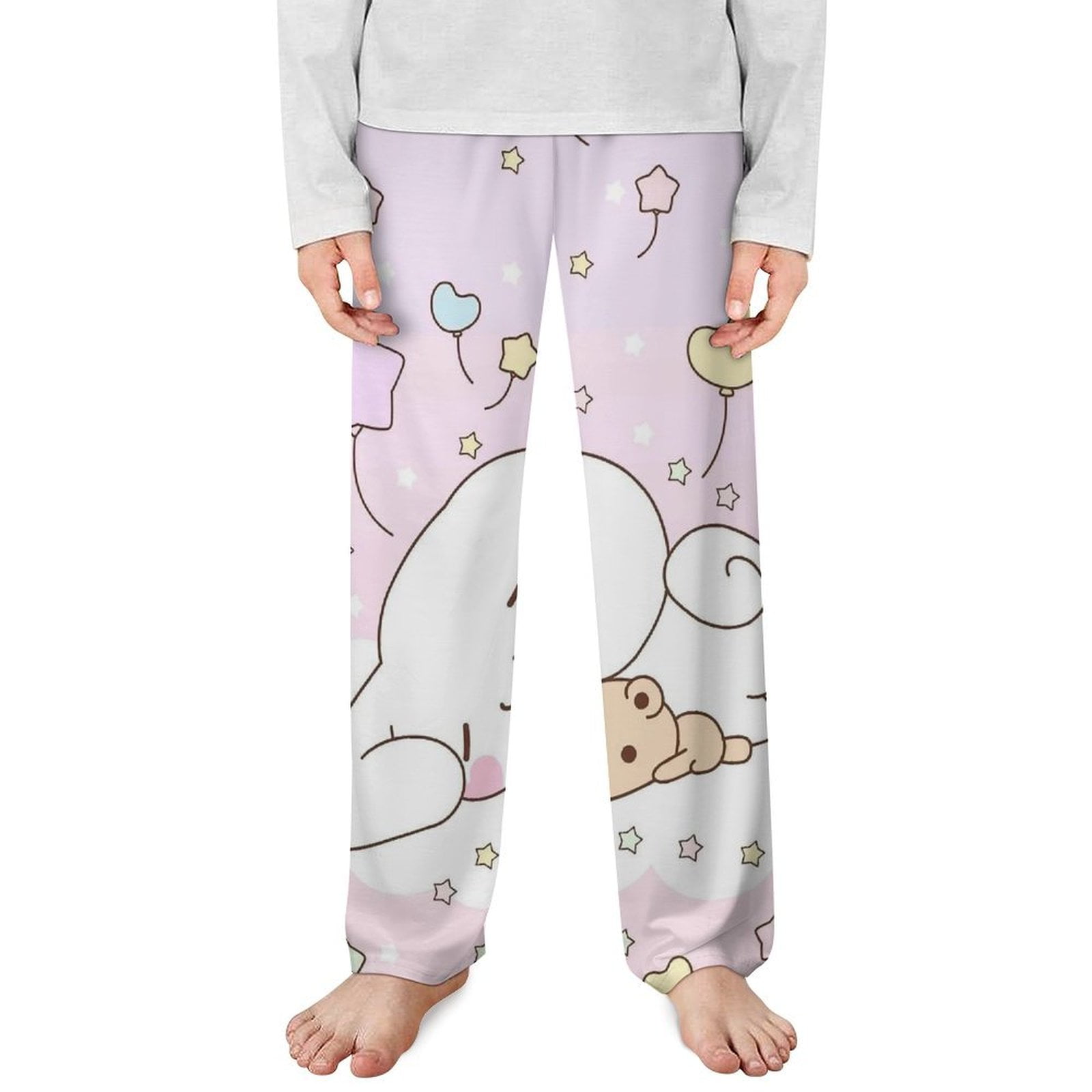 Cinnamoroll Pajama Pants for Gils Kids Cute Sleep Bottoms Cinnamoroll ...