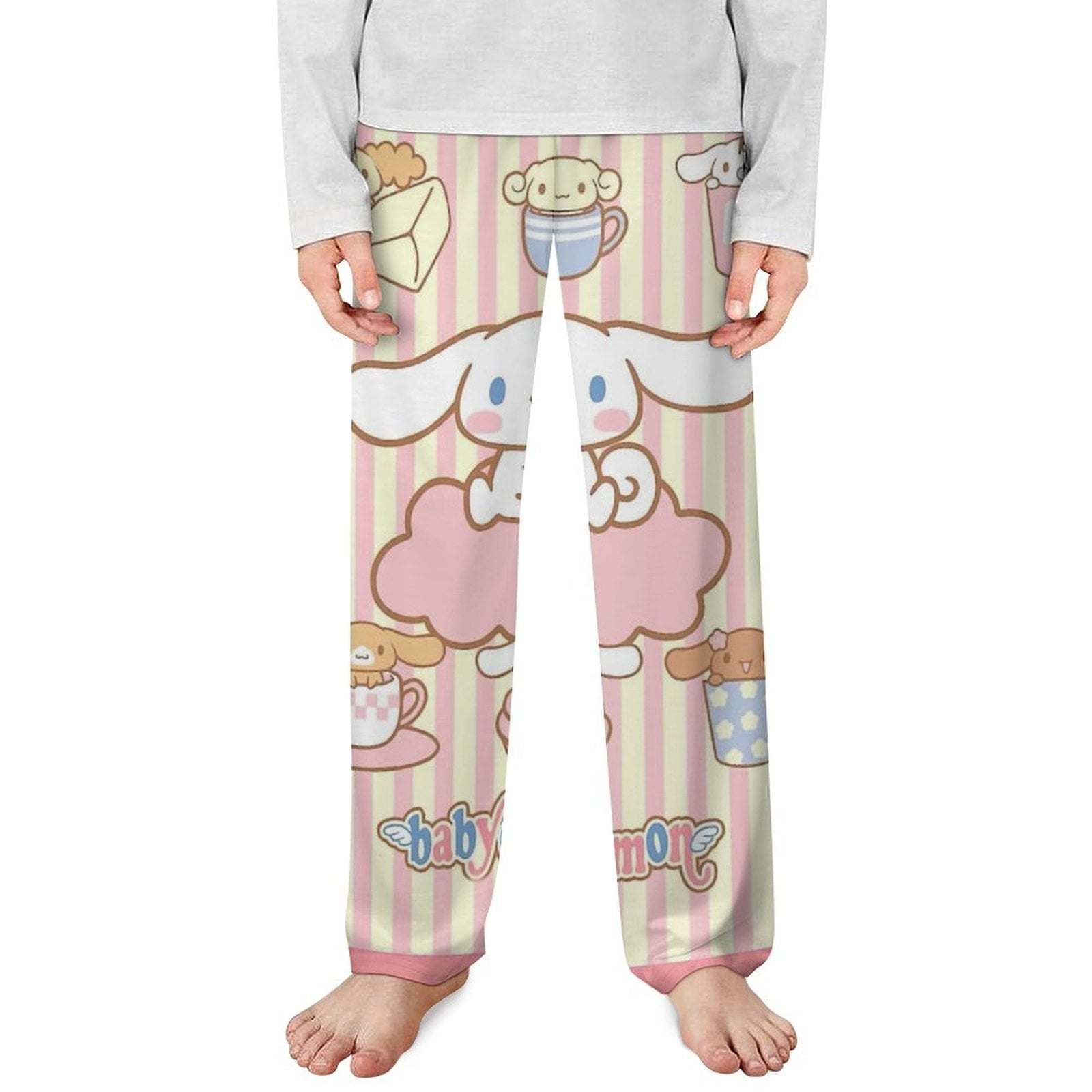 Cinnamoroll Pajama Pants for Gils Kids Cute Sleep Bottoms Cinnamoroll ...
