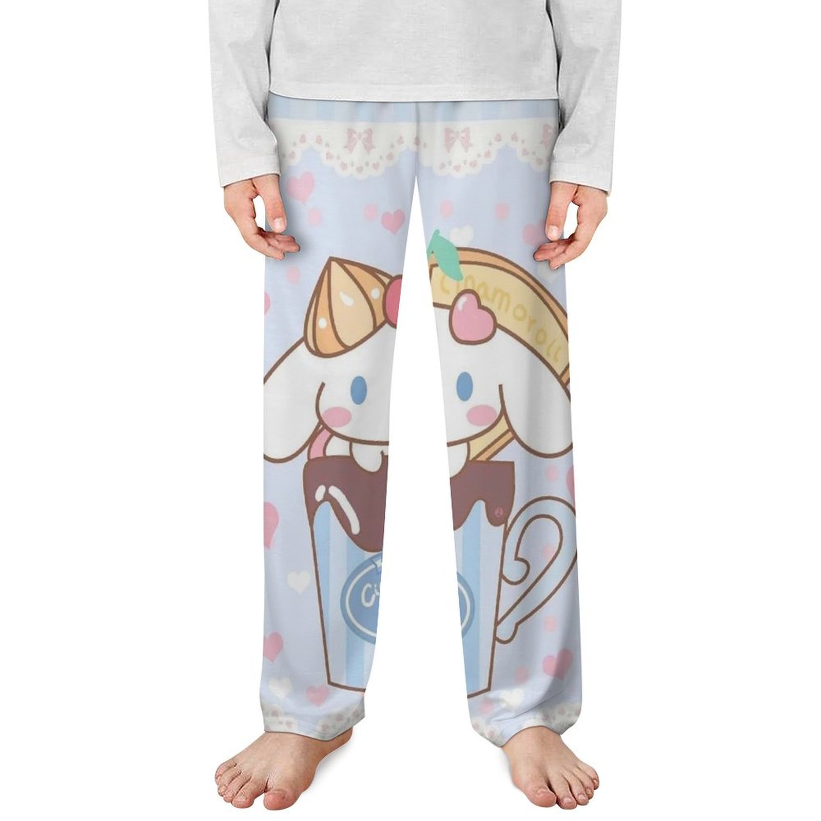 Cinnamoroll Pajama Pants for Gils Kids Cute Sleep Bottoms Cinnamoroll ...
