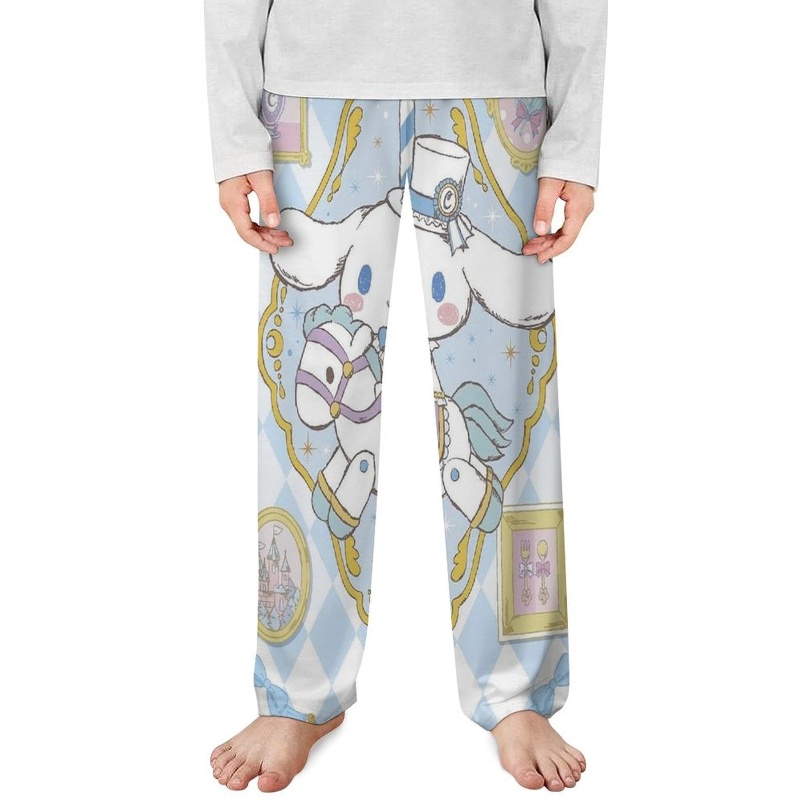 Cinnamoroll Pajama Pants for Gils Kids Cute Sleep Bottoms Cinnamoroll ...