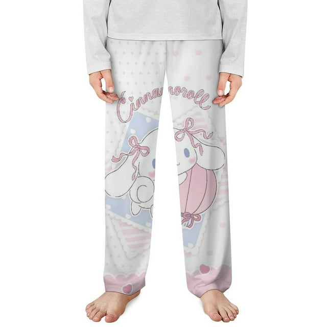 Cinnamoroll Pajama Pants for Gils Kids Cute Sleep Bottoms Cinnamoroll ...