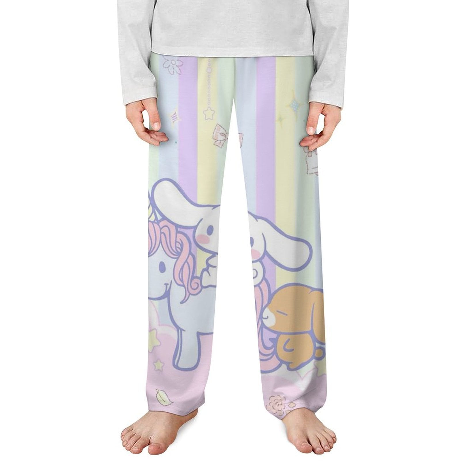 Cinnamoroll Pajama Pants for Gils Kids Cute Sleep Bottoms Cinnamoroll ...