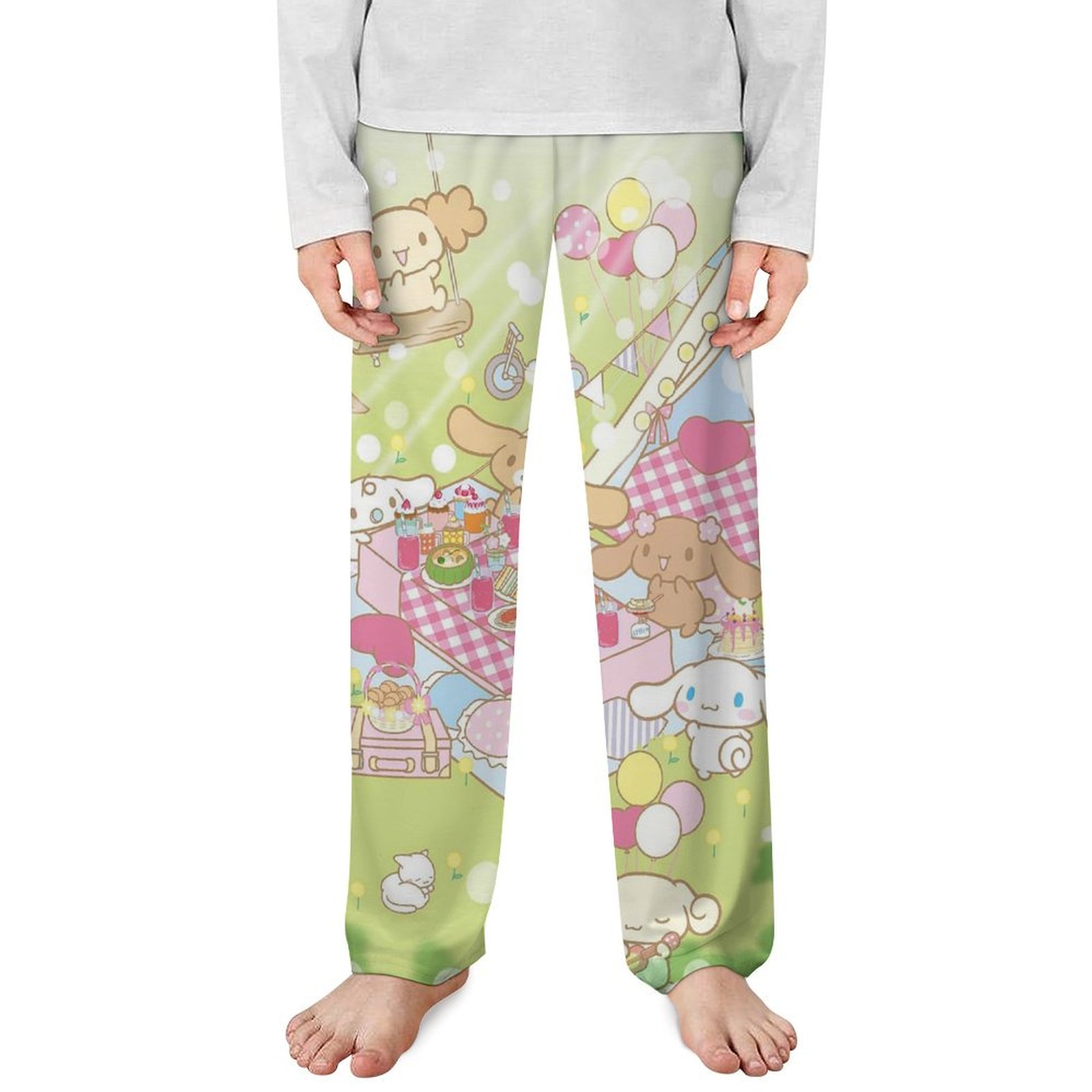 Cinnamoroll Pajama Pants for Gils Kids Cute Sleep Bottoms Cinnamoroll ...