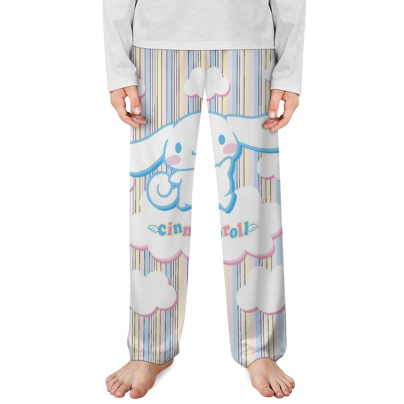 Cinnamoroll Pajama Pants for Gils Kids Cute Sleep Bottoms Cinnamoroll ...