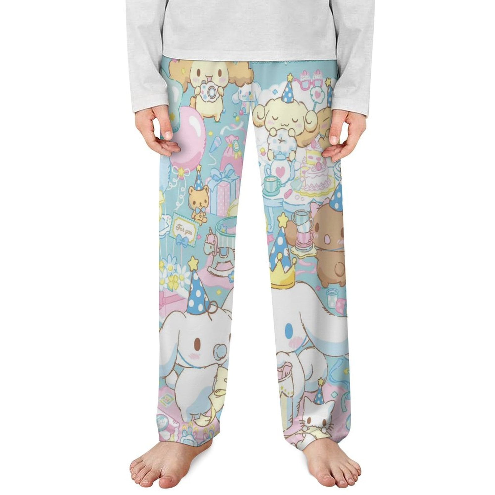Cinnamoroll Pajama Pants for Gils Kids Cute Sleep Bottoms Cinnamoroll ...
