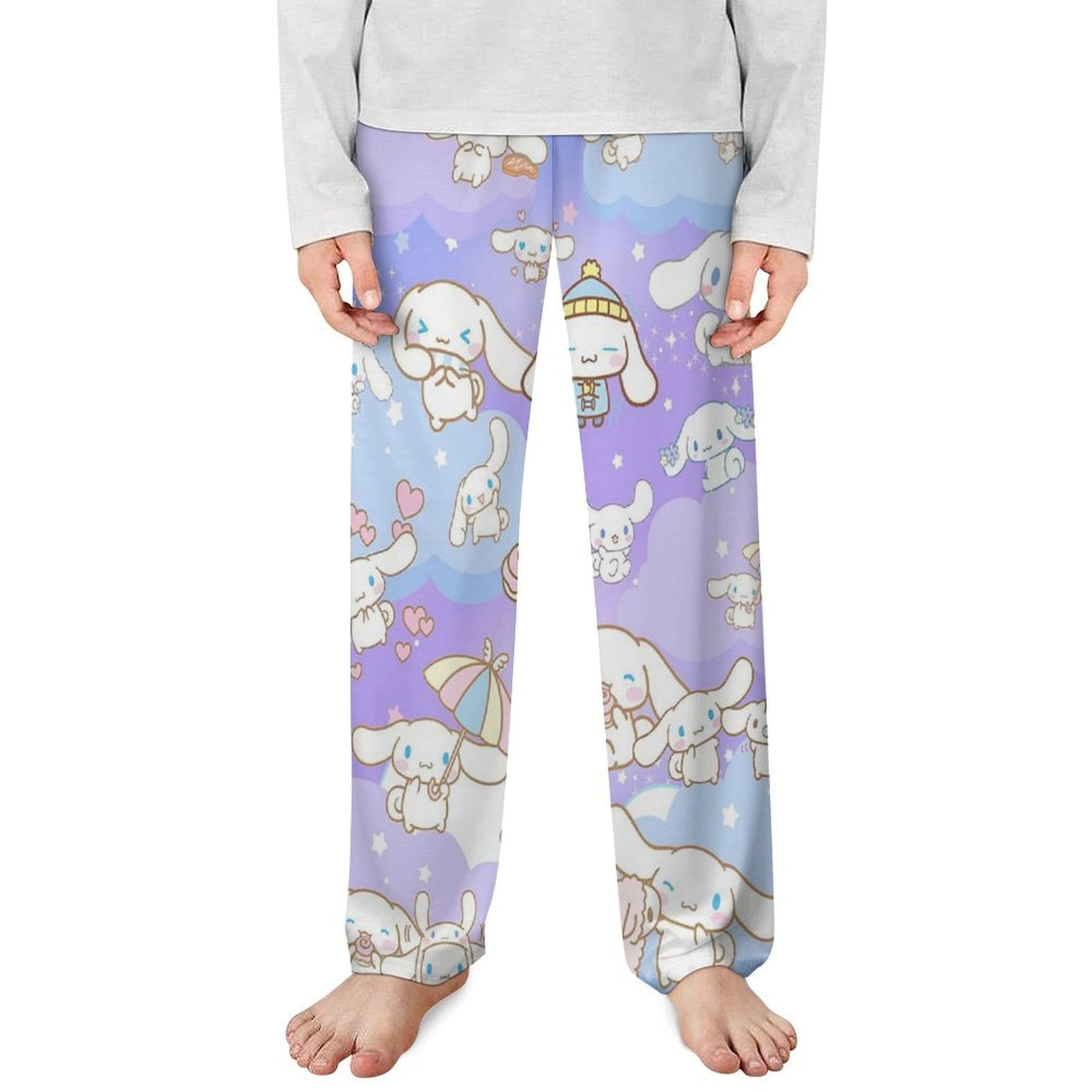 Cinnamoroll Pajama Pants for Gils Kids Cute Sleep Bottoms Cinnamoroll ...