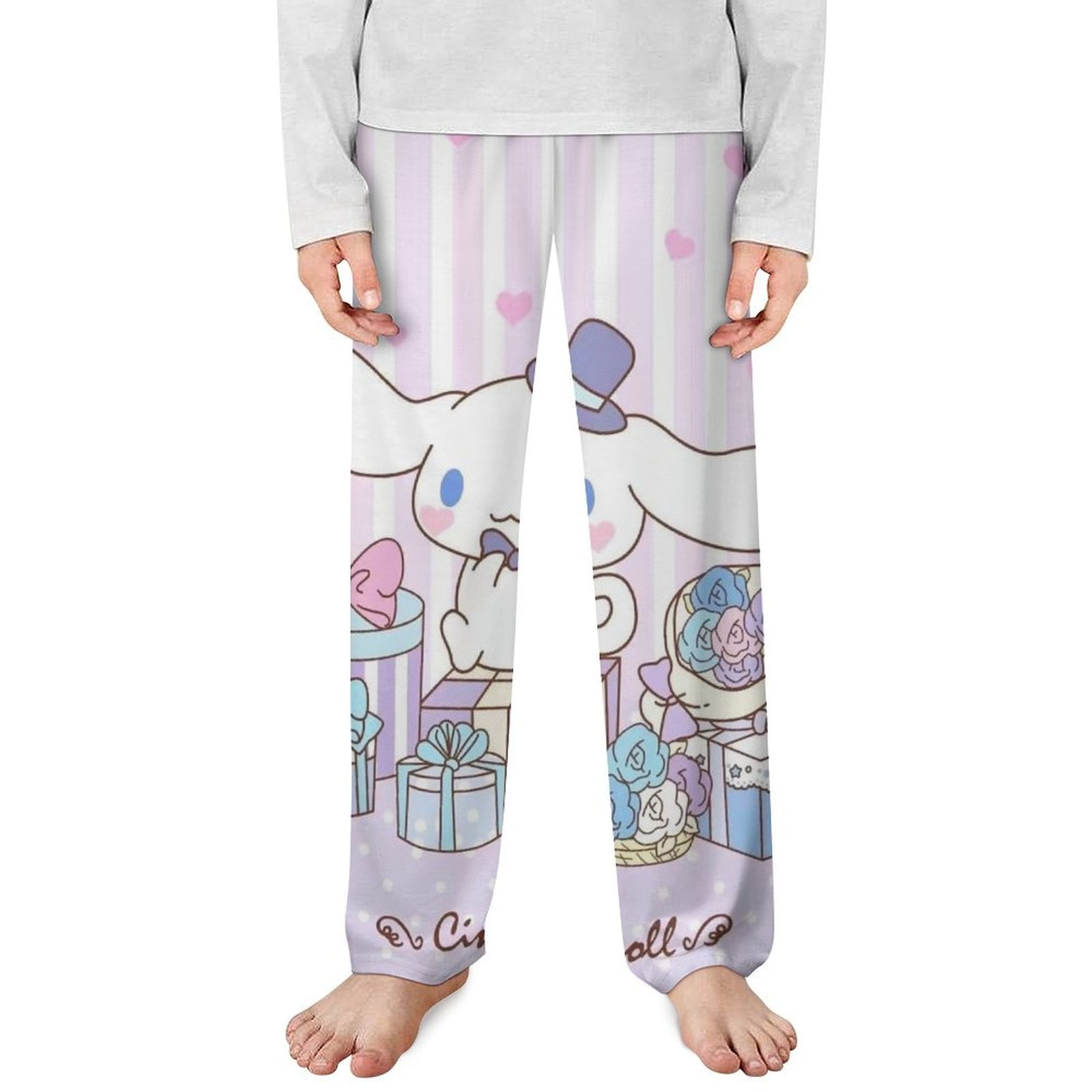 Cinnamoroll Pajama Pants for Kids Long Sleep Plaid Pants Soft Lounge Pj ...