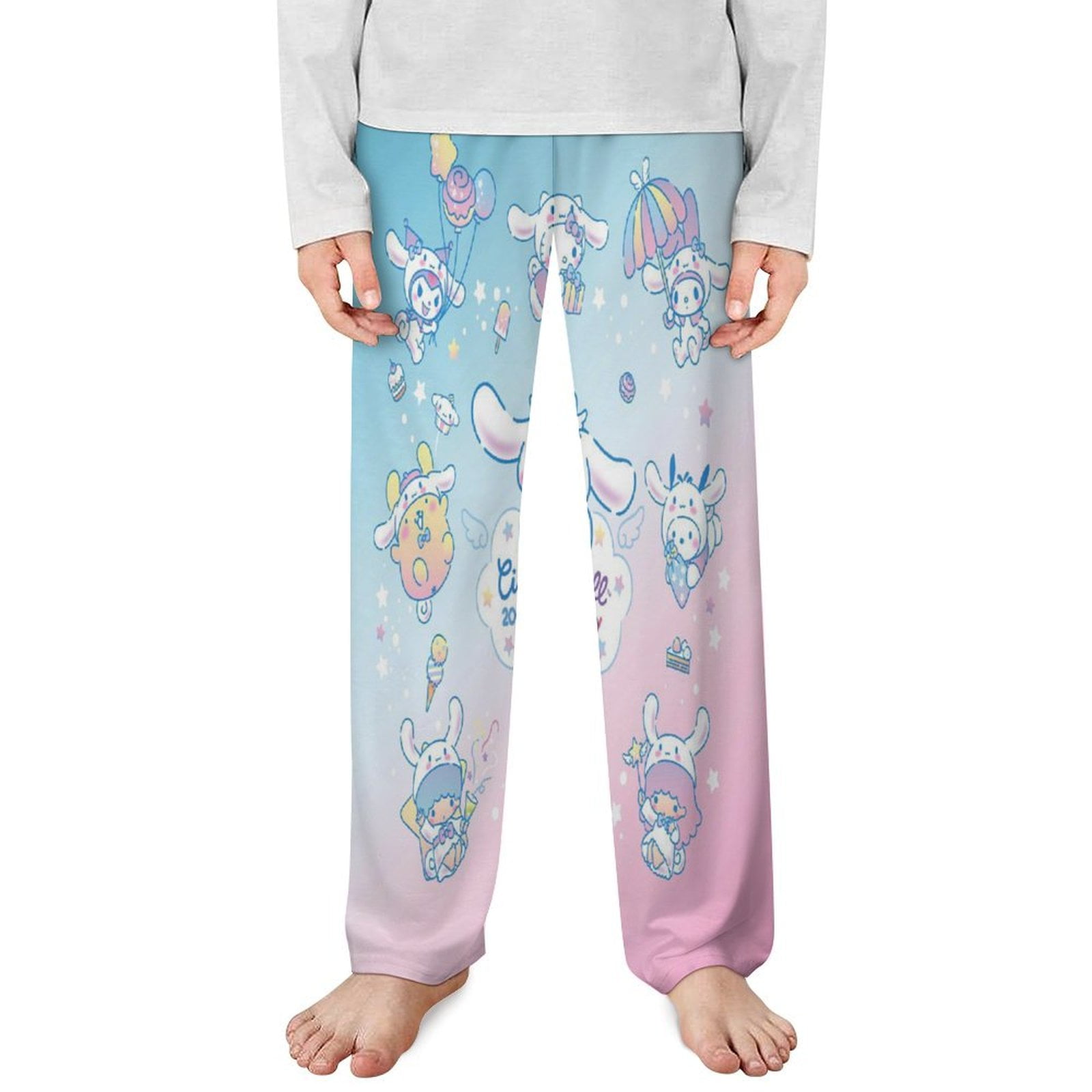 Cinnamoroll Pajama Pants for Kids Long Sleep Plaid Pants Soft Lounge Pj ...
