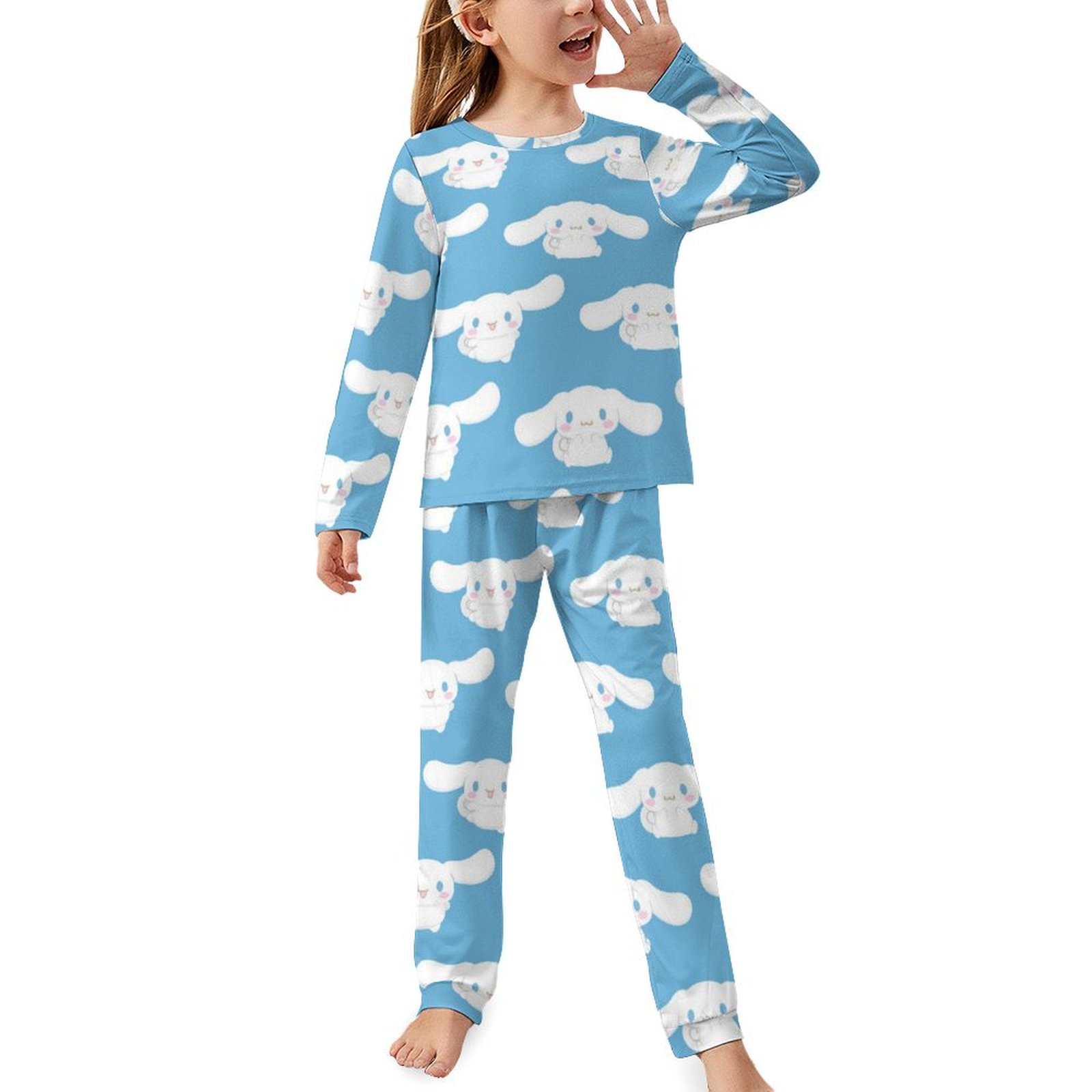 Cinnamoroll Pajama Set Cartoon Sleepwear Pant Set Long Sleeve PJ ...