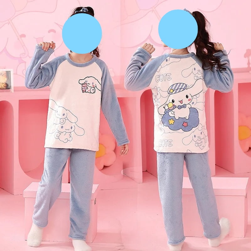 Cinnamoroll Pajamas Autumn Winter New Lounge Clothes Kawaii Cartoon ...