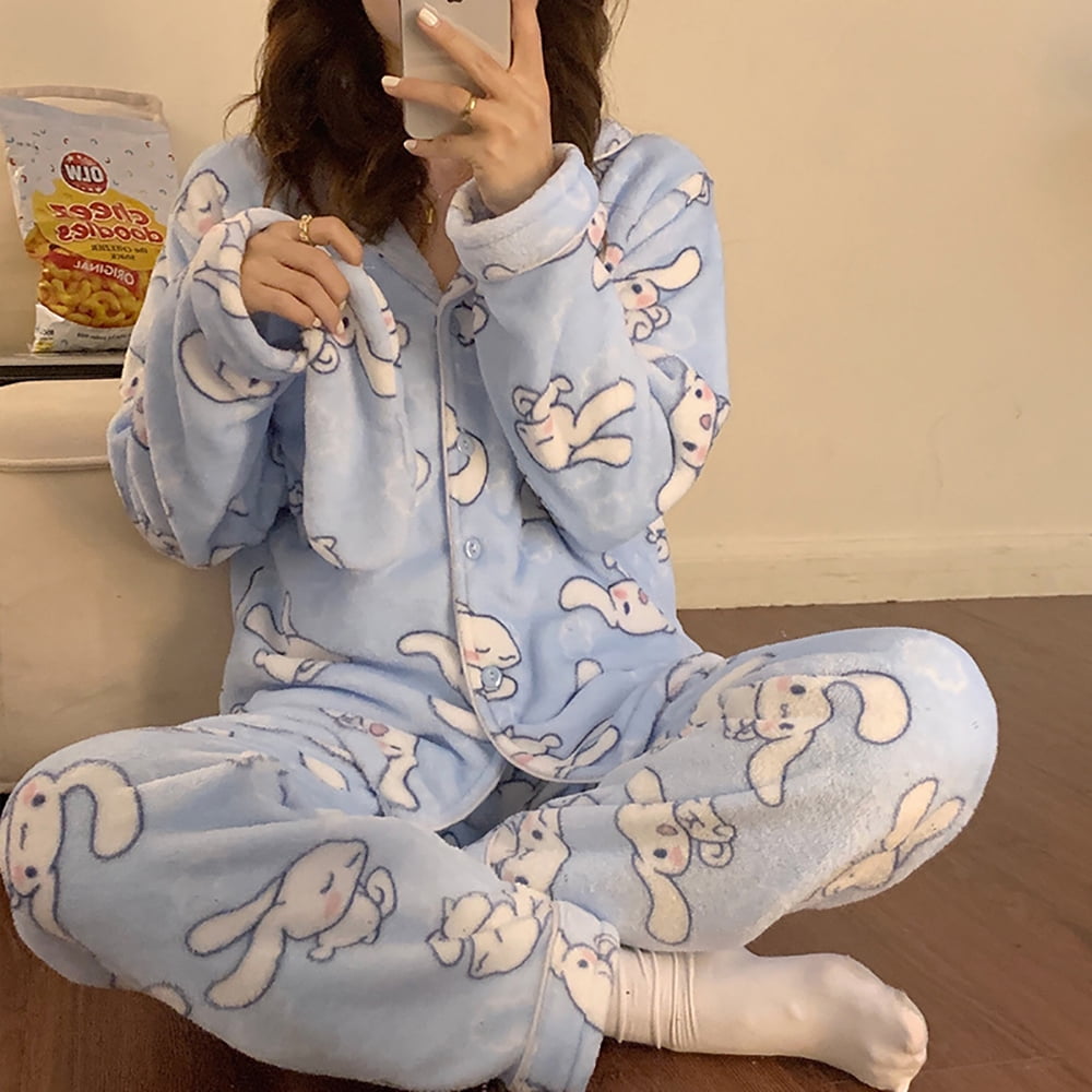 Cinnamoroll Pajamas Cartoon Anime Sanrio Pajamas For Girls Women Cute ...