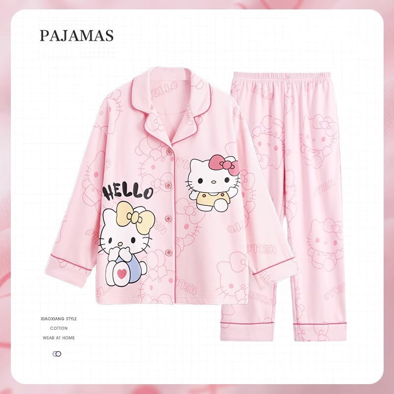 Cinnamoroll Pajamas Sets Kids Nightwear Kuromi My Melody Hello Kitty ...