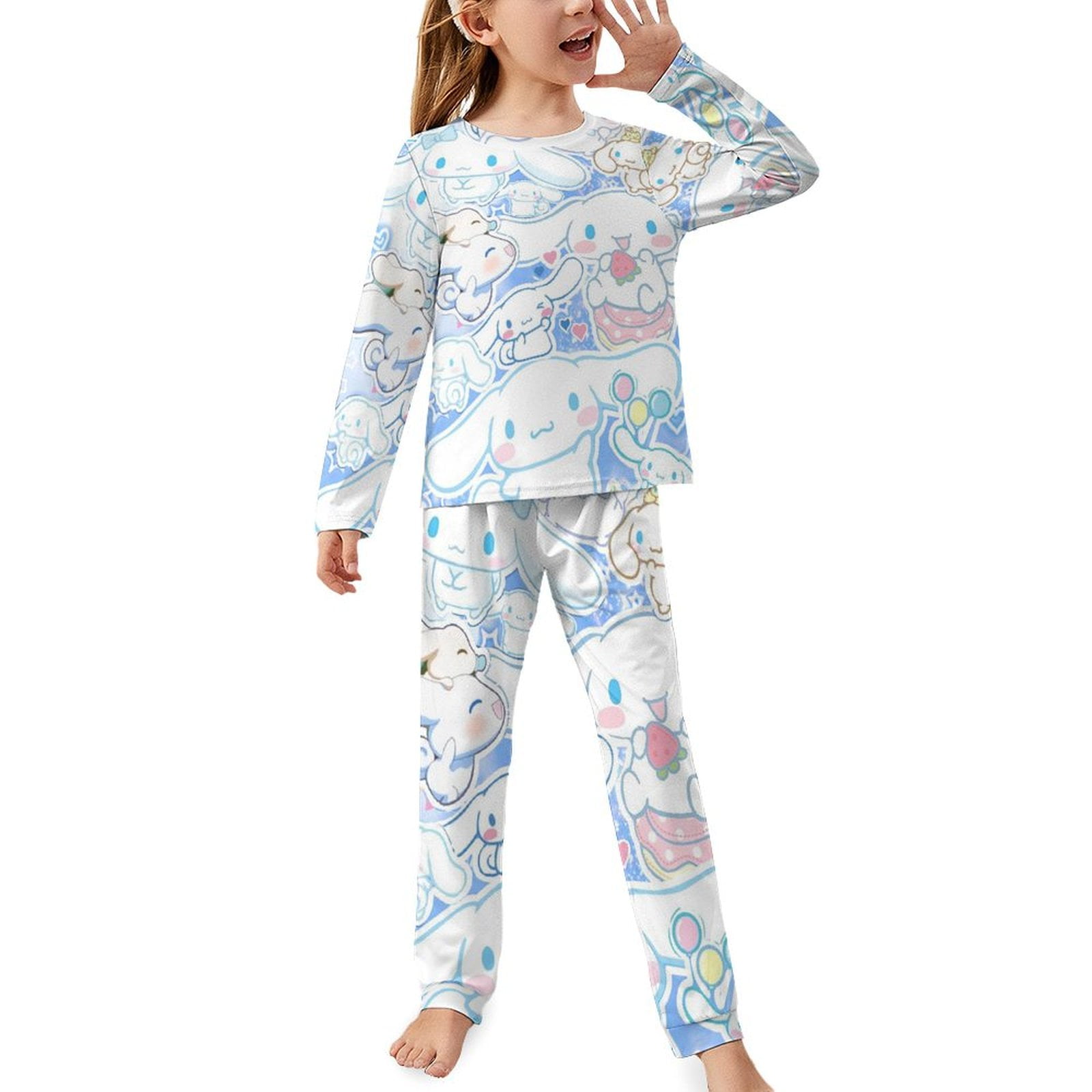 Cinnamoroll Pajamas for Girls Cute Pajamas Set Cinnamoroll Merch ...