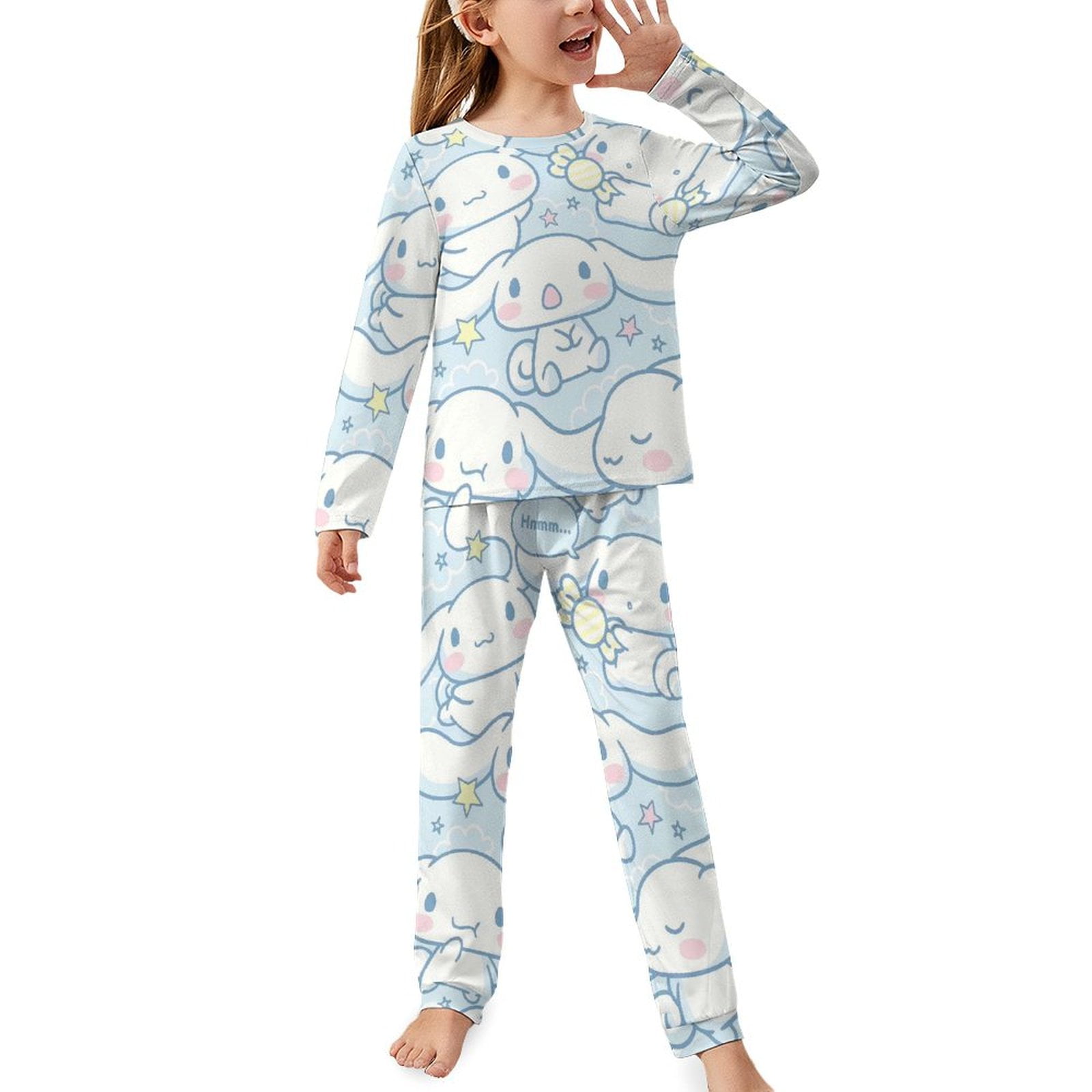 Cinnamoroll Pajamas for Girls Cute Pajamas Set Cinnamoroll Merch ...