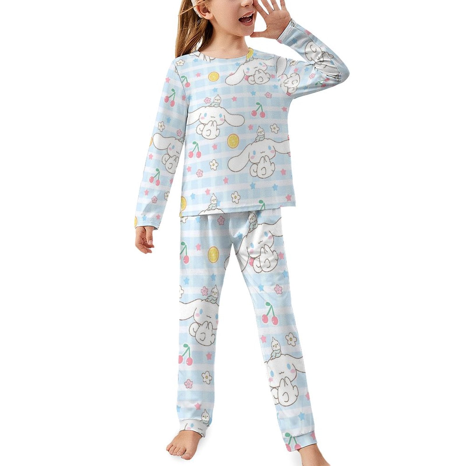 Cinnamoroll Pajamas for Girls Cute Pajamas Set Cinnamoroll Merch ...