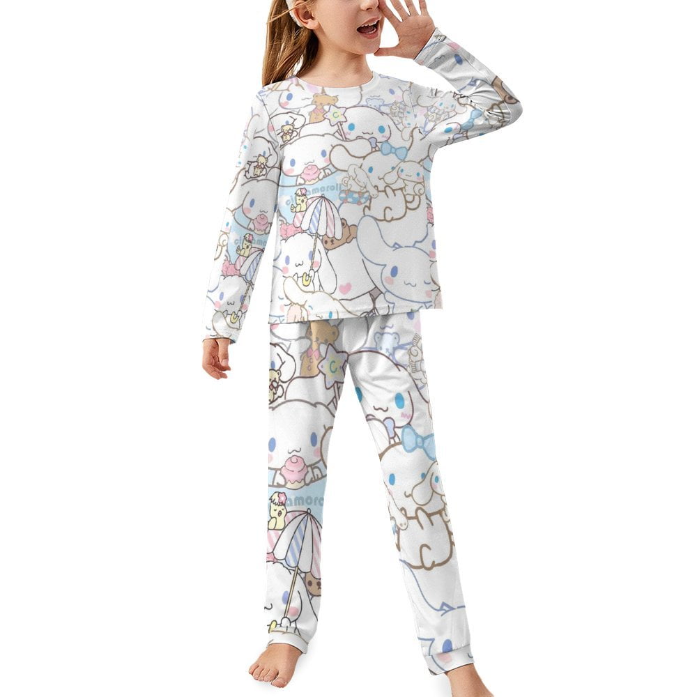 Cinnamoroll Pajamas for Girls Cute Pajamas Set Cinnamoroll Merch ...