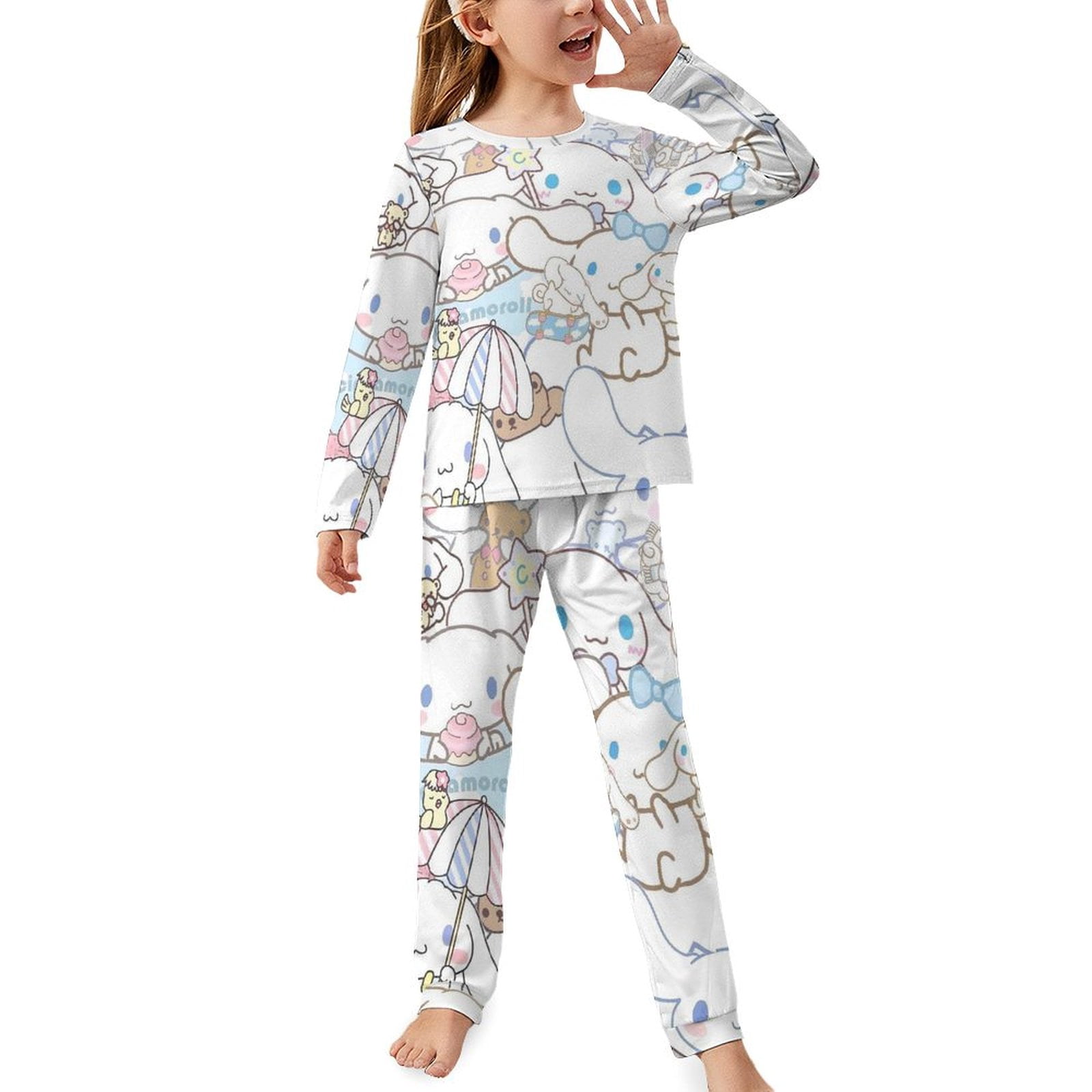 Cinnamoroll Pajamas for Girls Cute Pajamas Set Cinnamoroll Merch ...