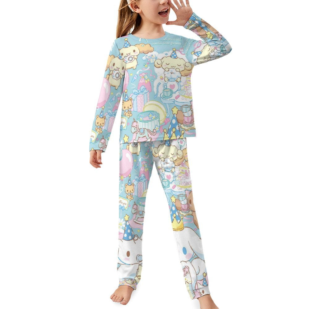 Cinnamoroll Pajamas for Girls Cute Pajamas Set Cinnamoroll Merch ...