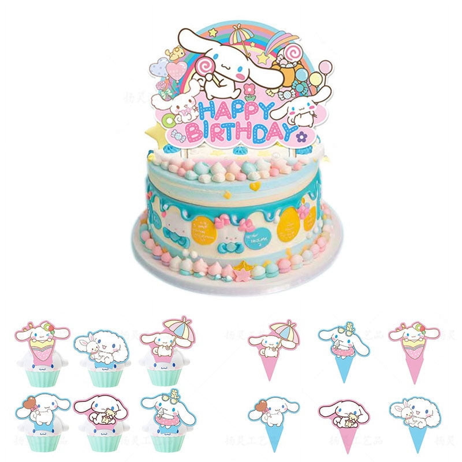 Cinnamoroll Party Decoratiom, 50 pcs Cake Decoration Party Supplies ...