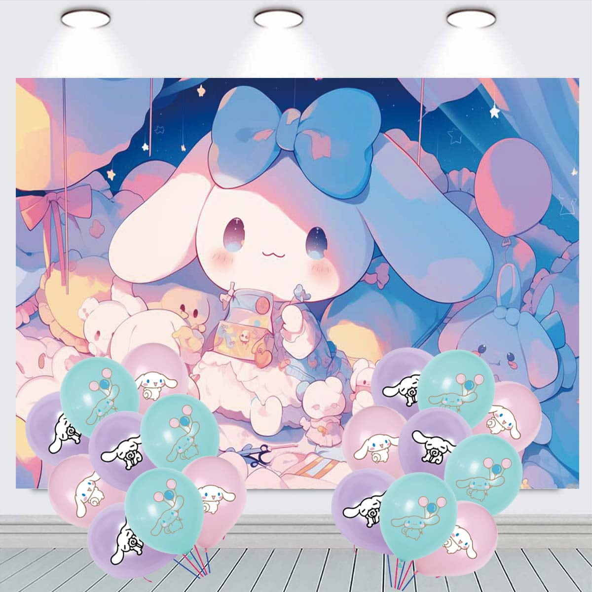 Cinnamoroll Party Decorations Backdrop Banner Balloons Taspestry Wall ...