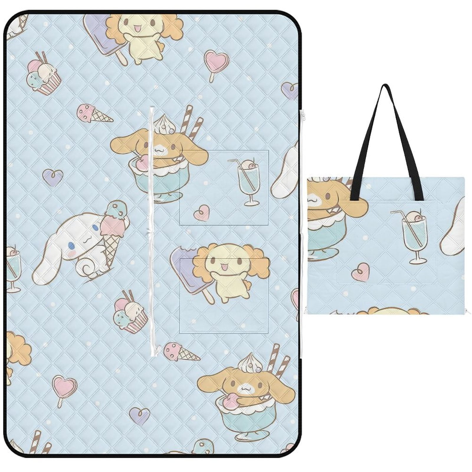 Cinnamoroll Picnic Blankets Beach Blanket, 60''x40'' Large Sandproof ...