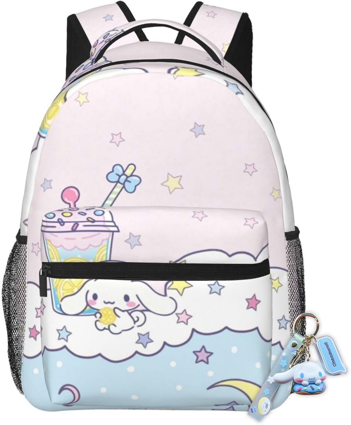 Cinnamoroll Pink Backpack Withe Side Pokect Polyester Cloth Suitable ...