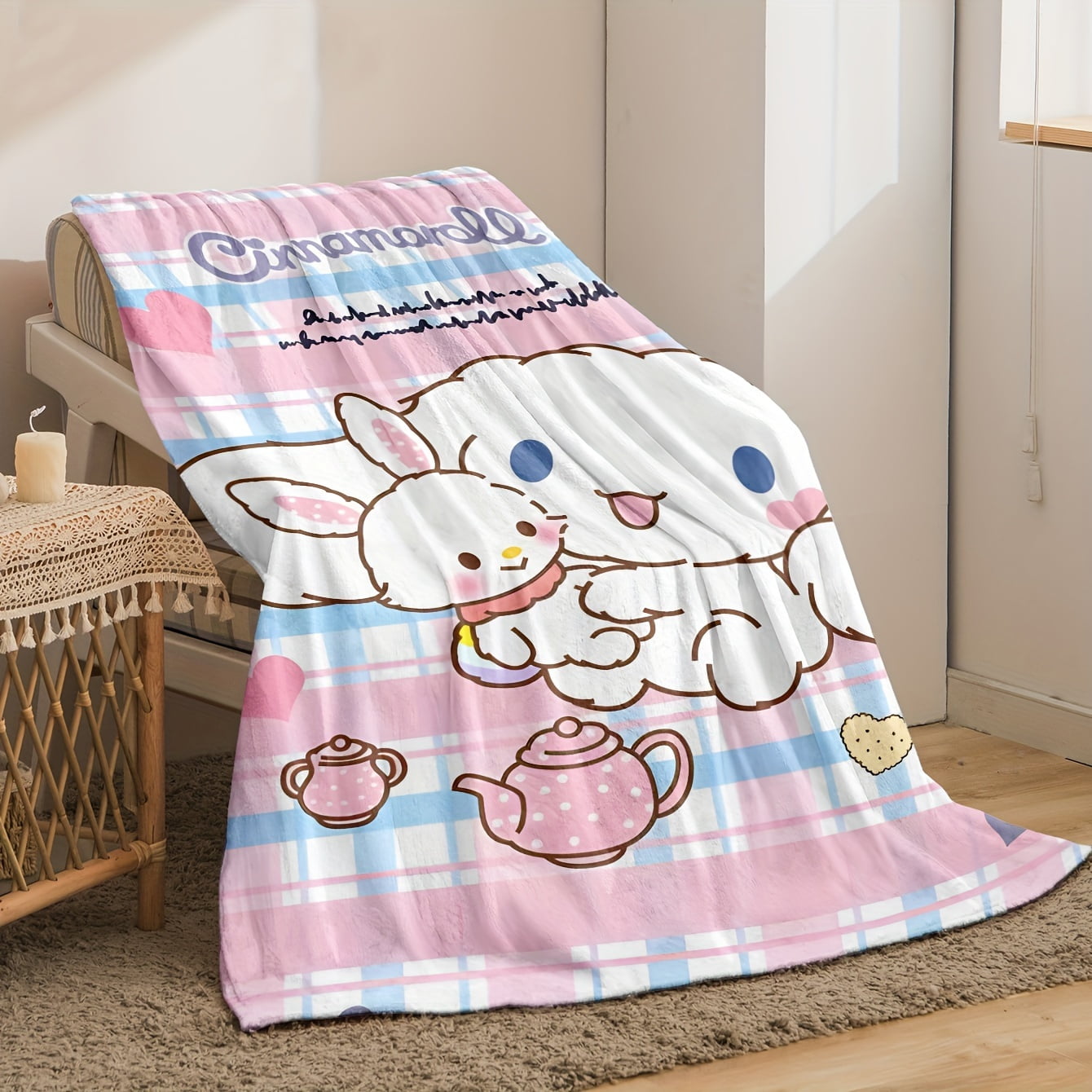 Cinnamoroll Printed Fleece Blanket - Soft and Fluffy for All Seasons ...